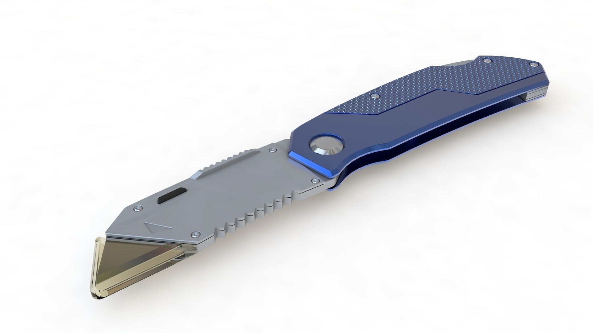 Utility Knife Rigged 3D model animated rigged | CGTrader