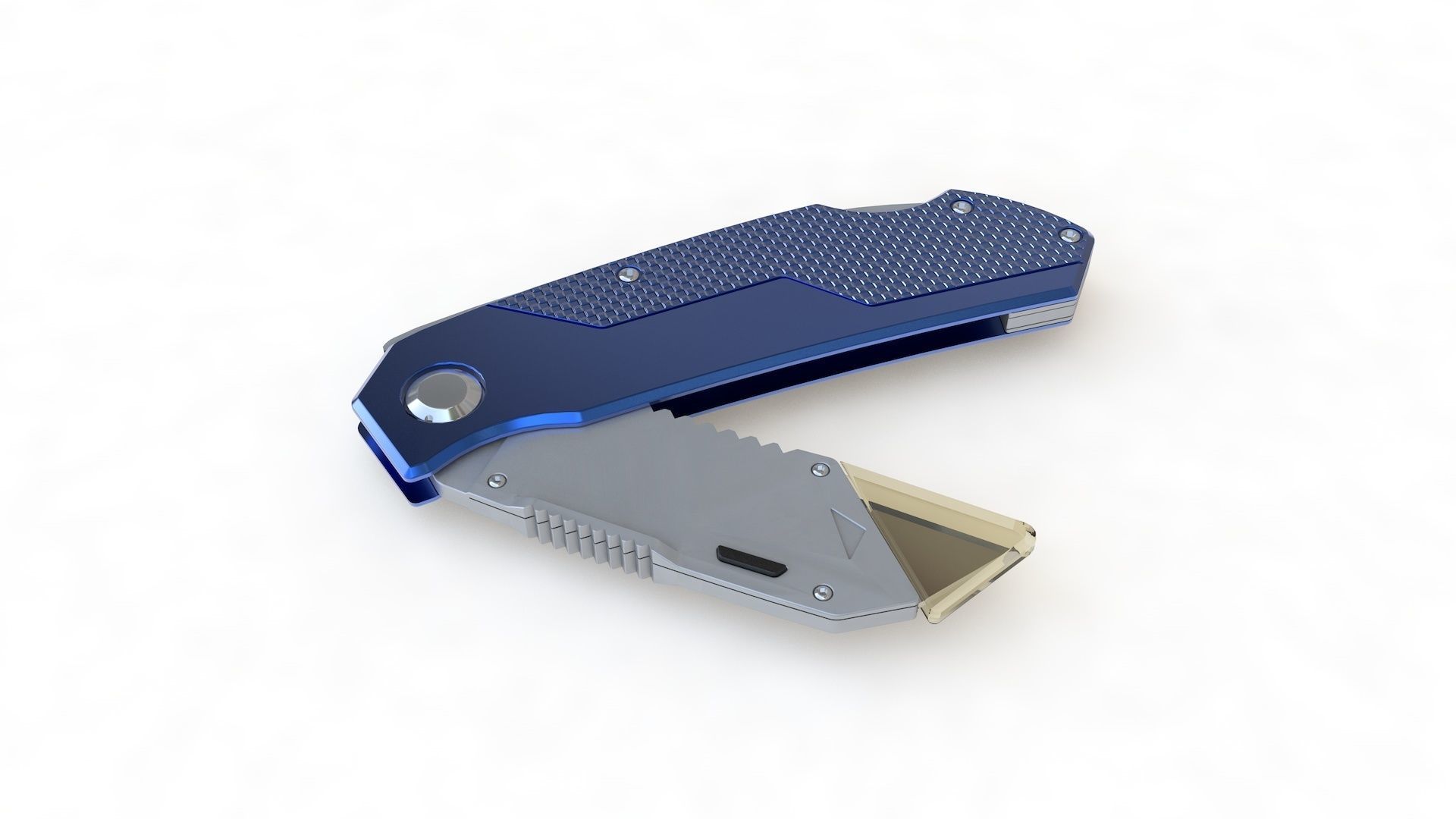 Utility Knife Rigged 3D model animated rigged | CGTrader