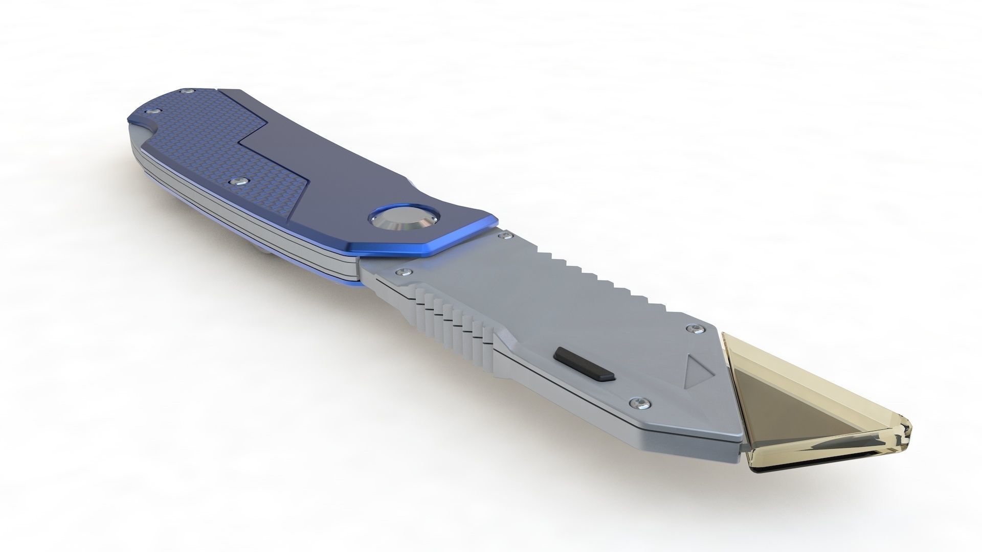 Utility Knife Rigged 3D model animated rigged | CGTrader