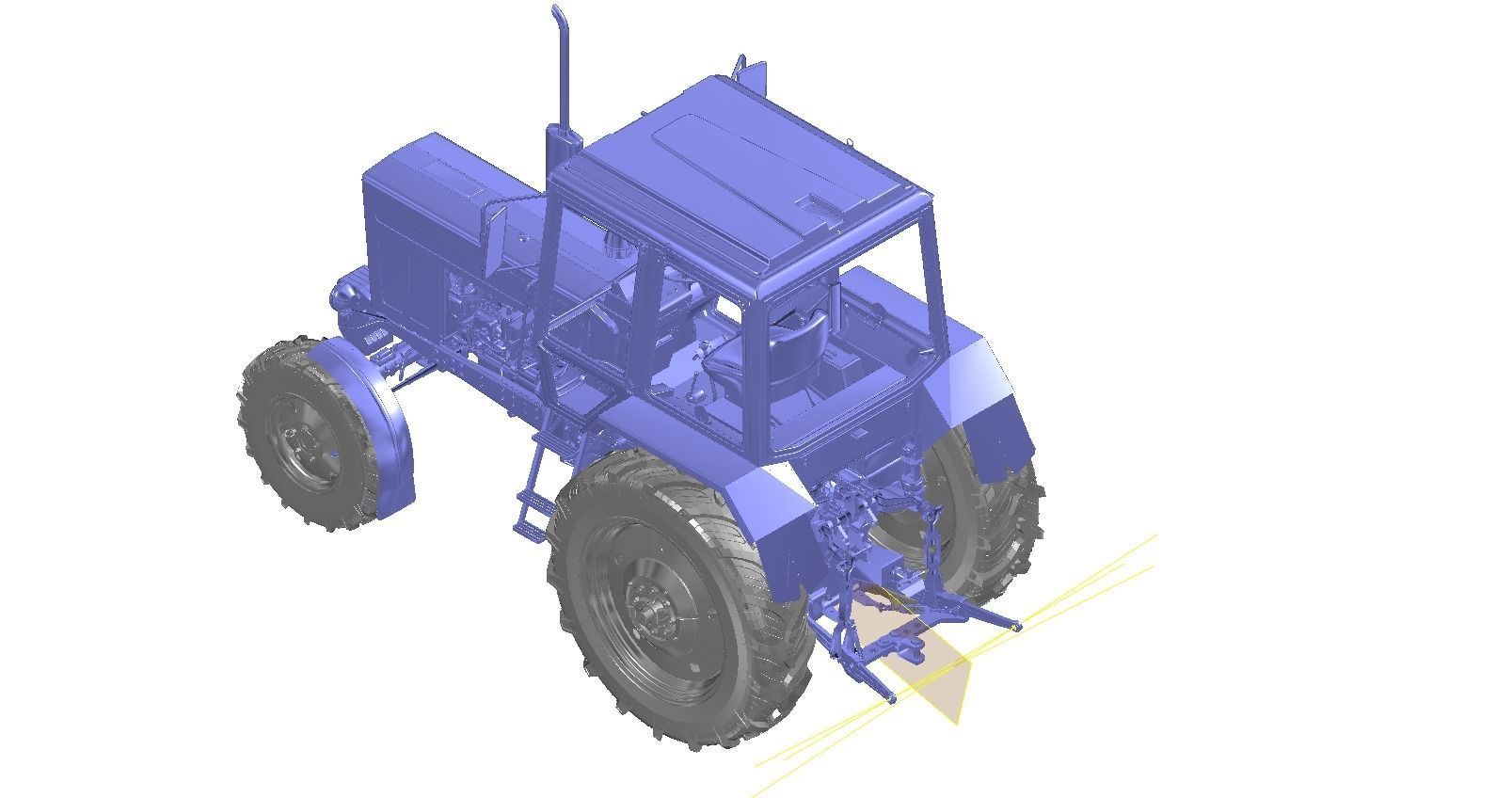 MTZ-80 tractor 3D model | CGTrader