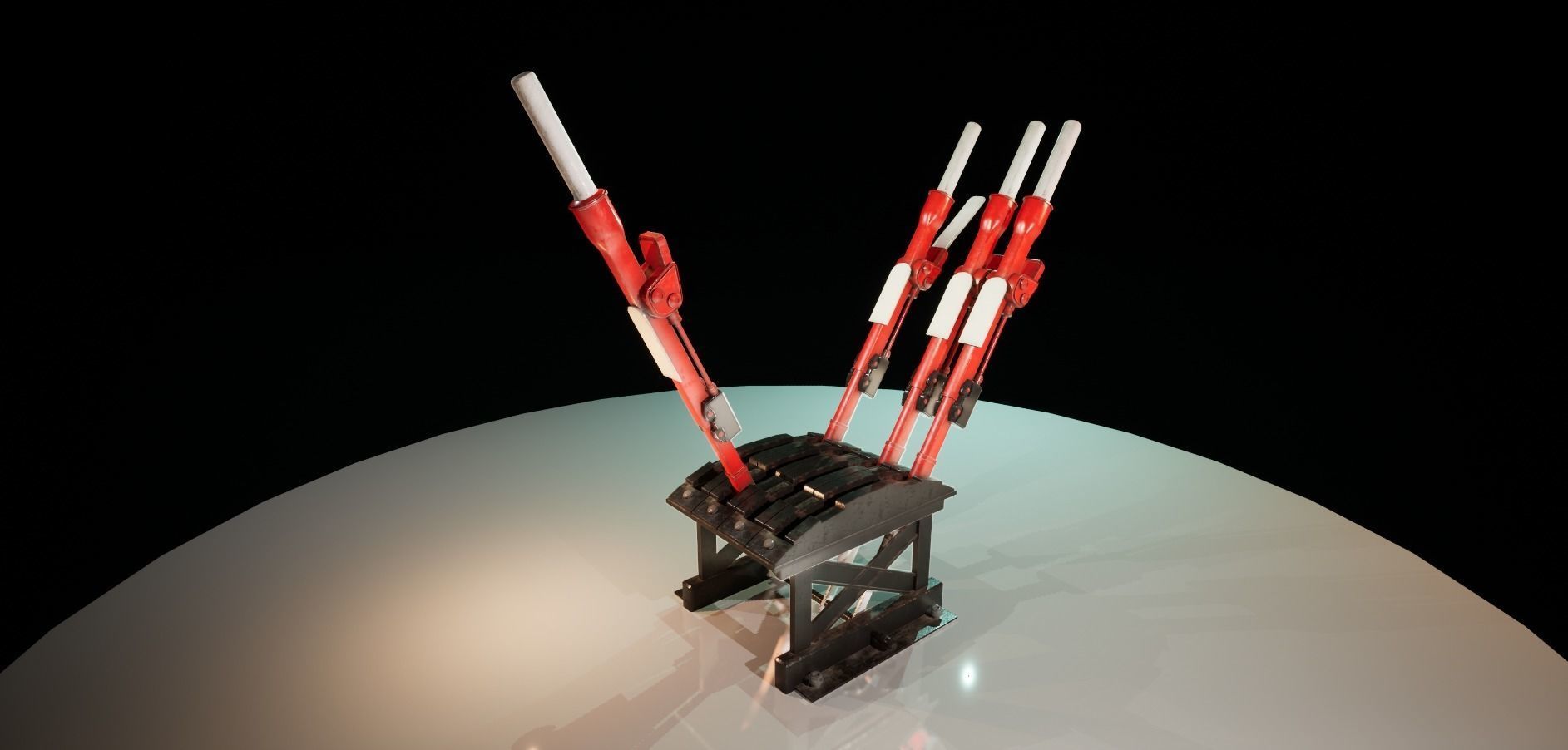 Railway Lever Switch Control animation Game Ready 3D model animated ...