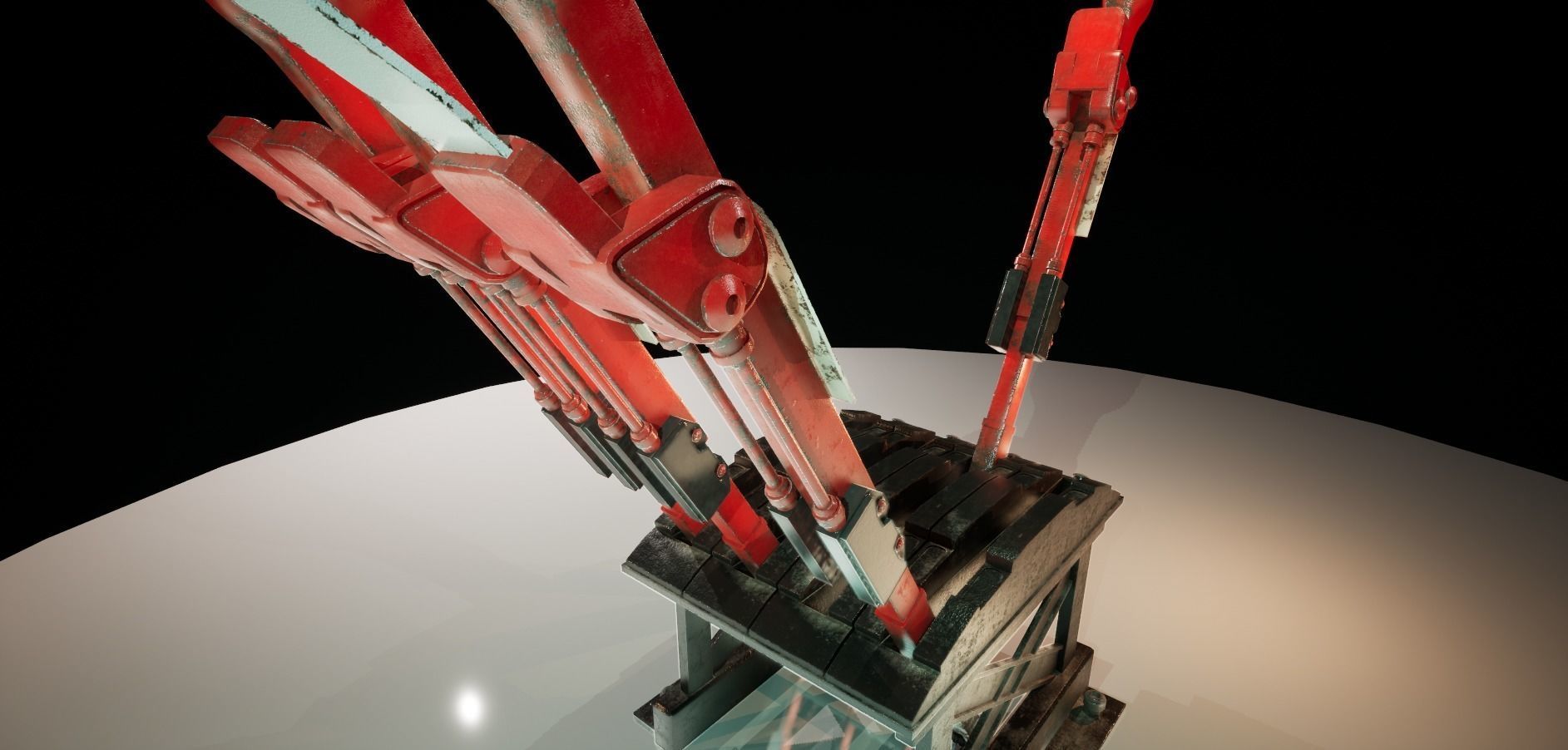 Railway Lever Switch Control animation Game Ready 3D model animated ...