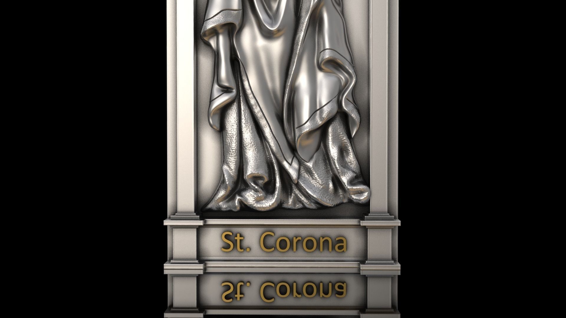 Saint Corona 3D model 3D printable | CGTrader