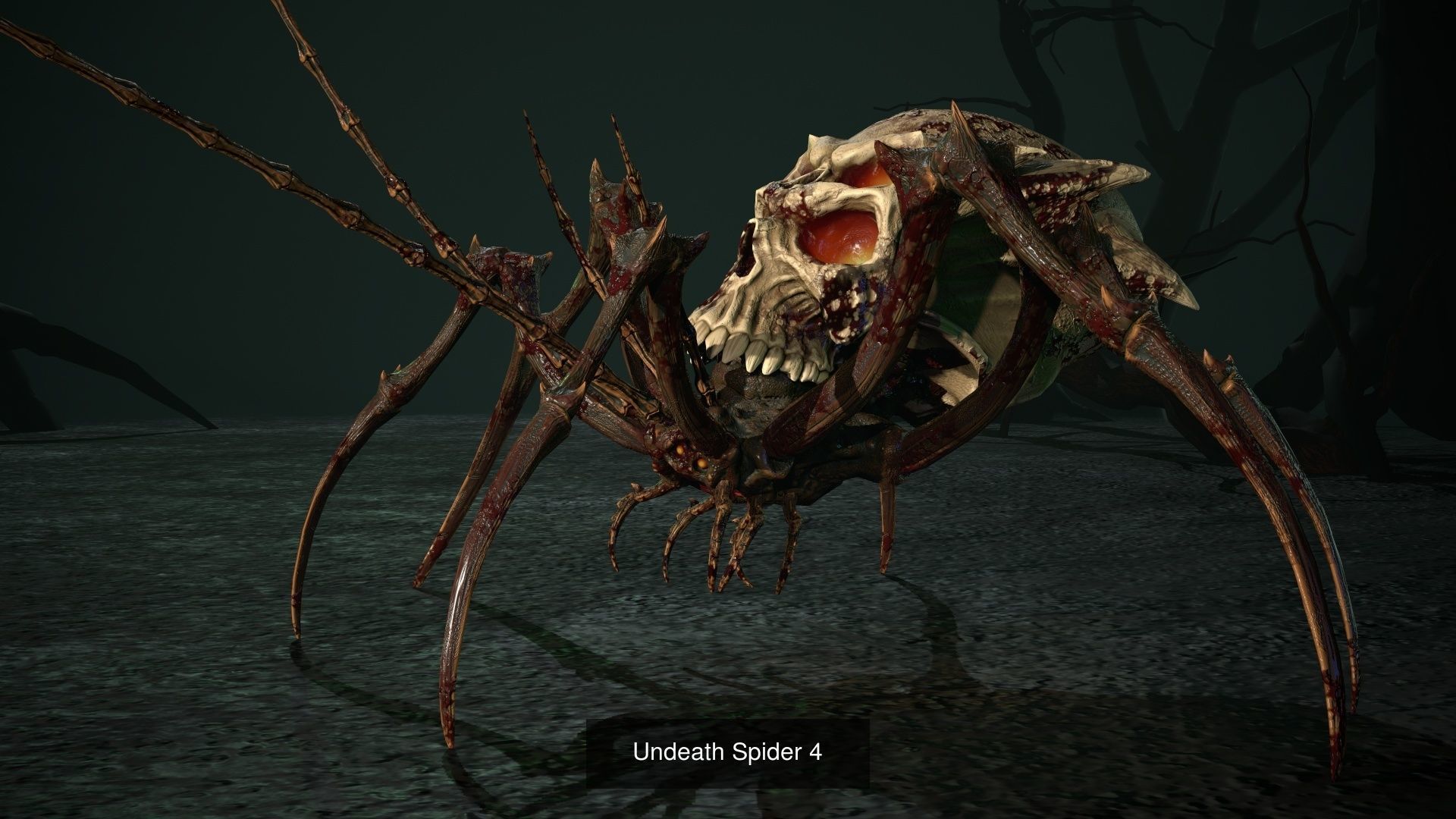 3D Model Collection Undead Spiders Pack VR / AR / low-poly | CGTrader