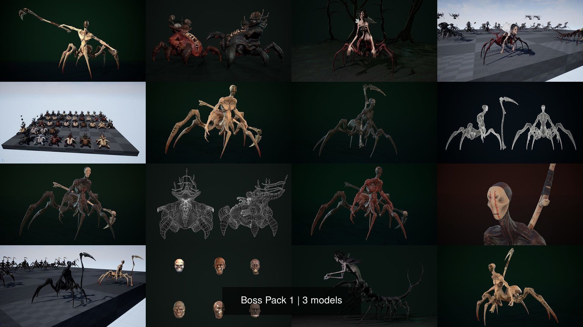 3D Model Collection Boss Pack 1 VR / AR / low-poly | CGTrader