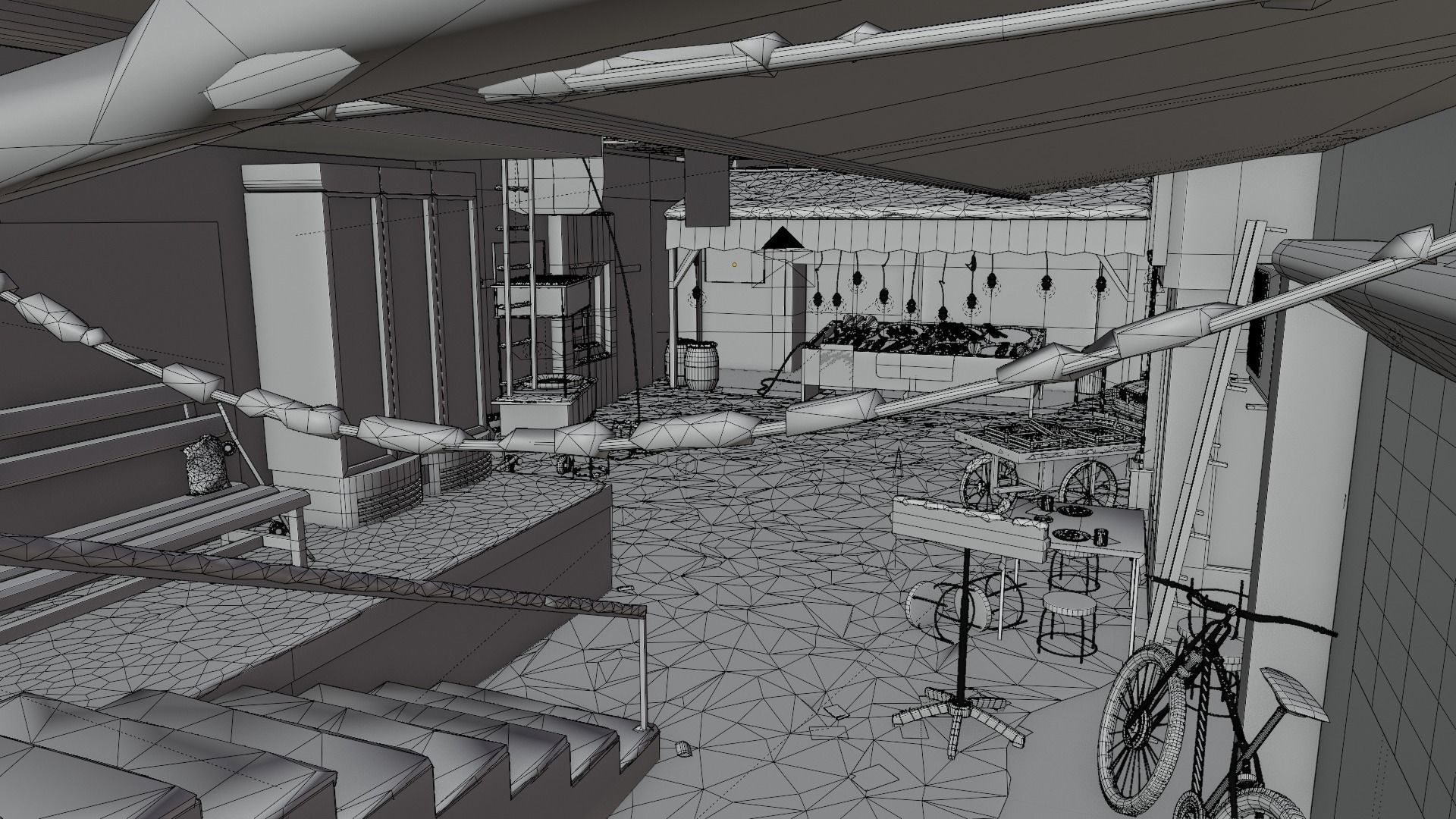 Cyberpunk Ghetto Street UE4 Scene 3D model animated | CGTrader