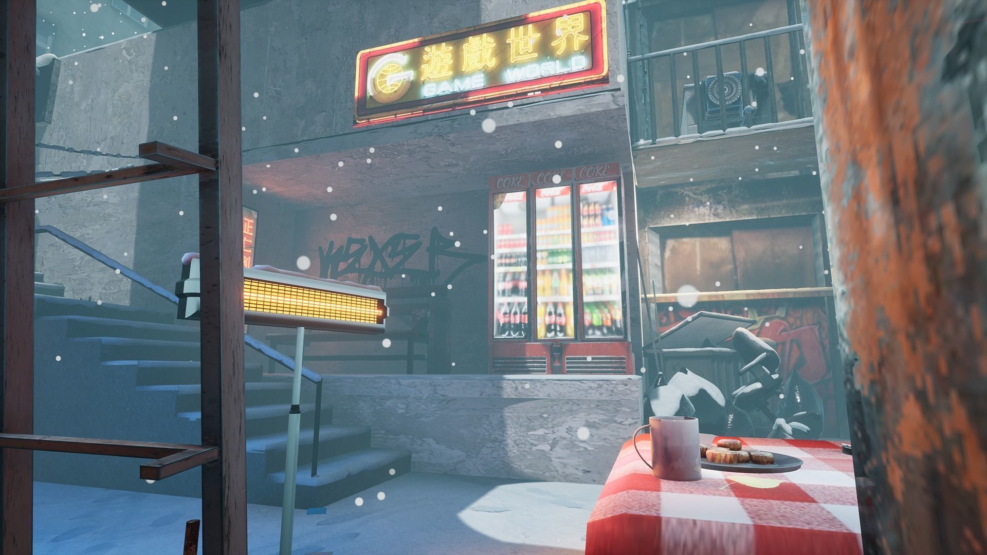 Cyberpunk Ghetto Street UE4 Scene 3D model animated | CGTrader