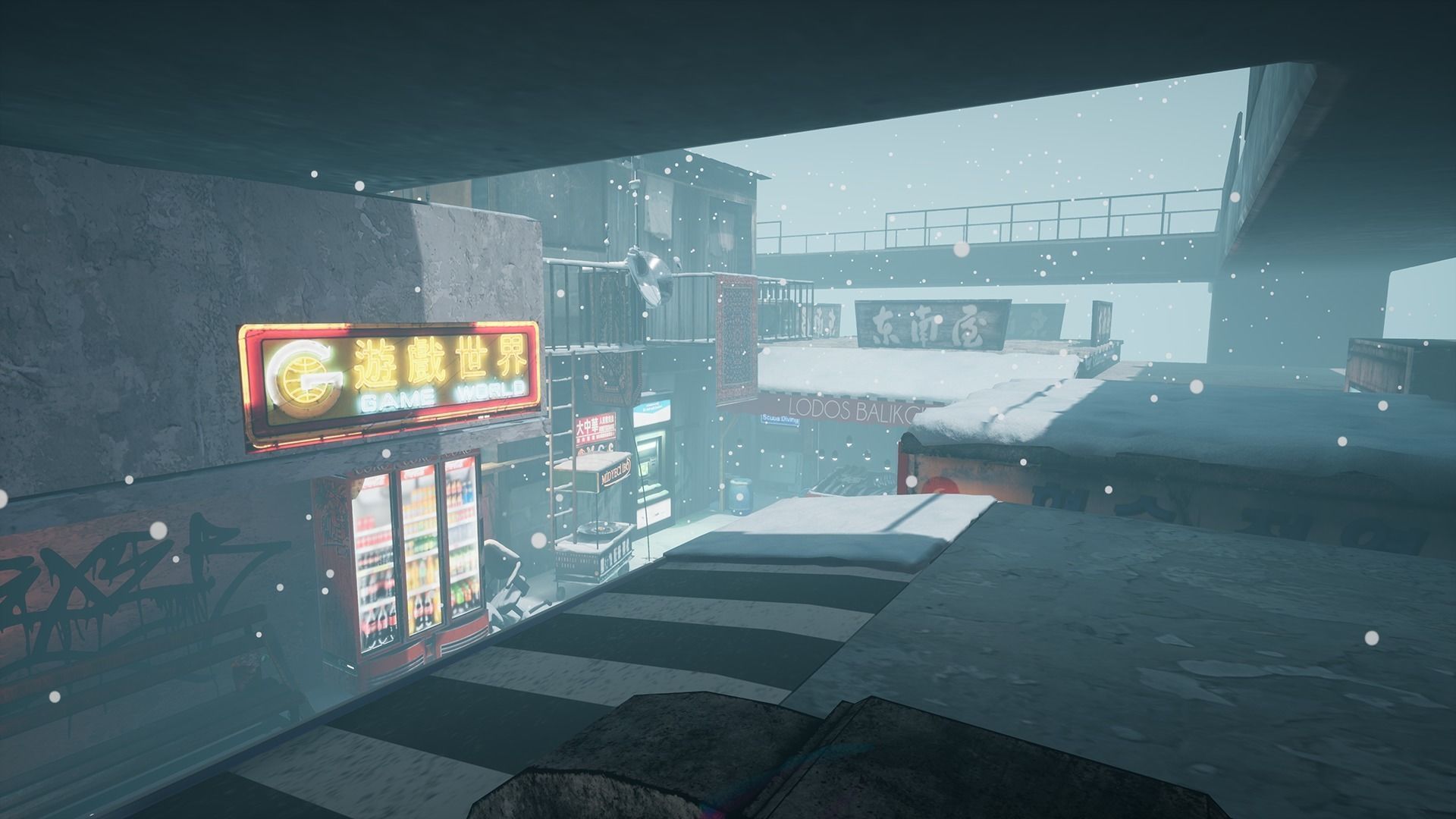 Cyberpunk Ghetto Street UE4 Scene 3D model animated | CGTrader
