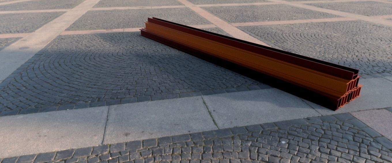 Steel i-beams free 3D model | CGTrader