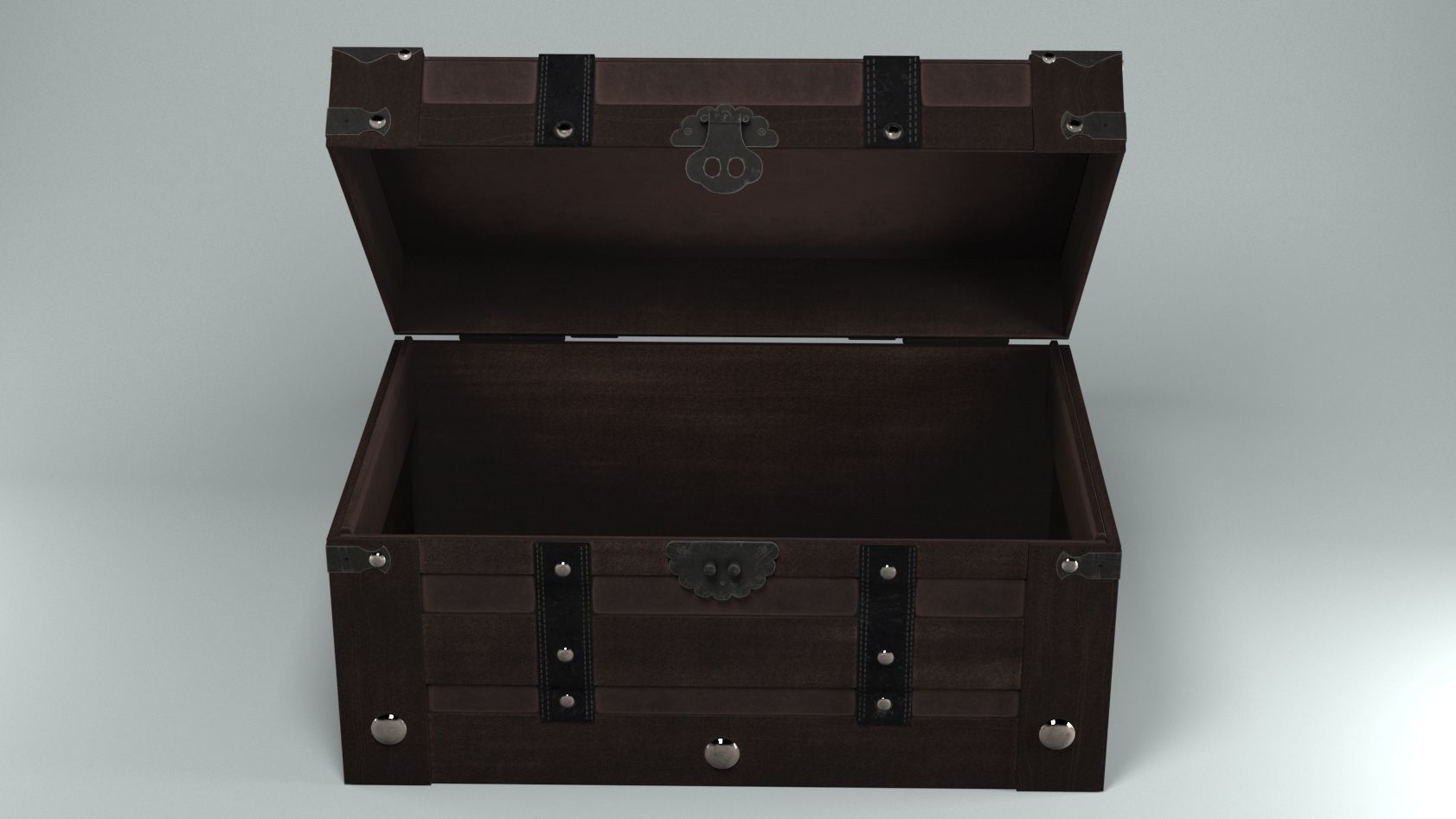 3D model Realistic wooden chest VR / AR / low-poly | CGTrader