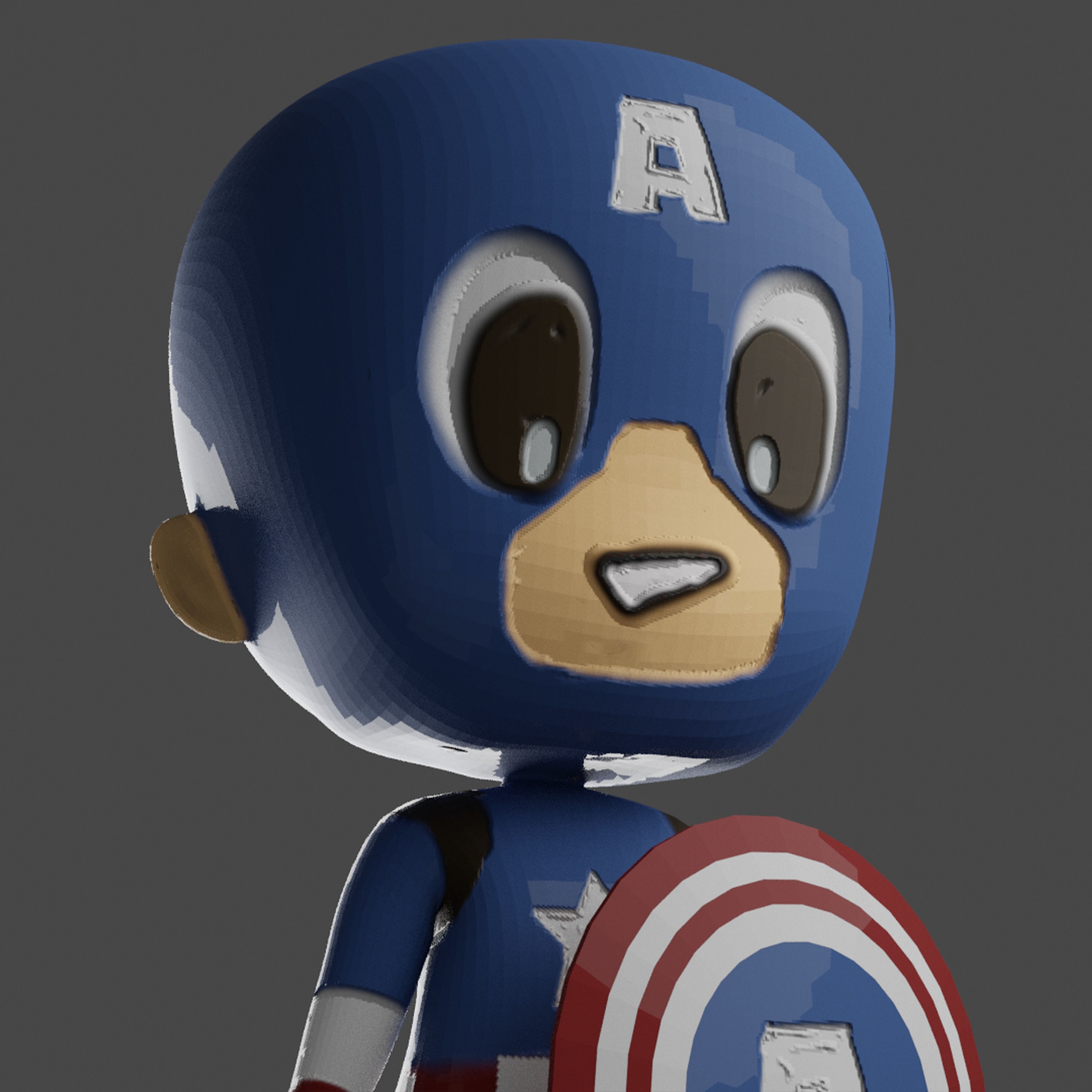3D model Captain America Redesigned VR / AR / low-poly | CGTrader