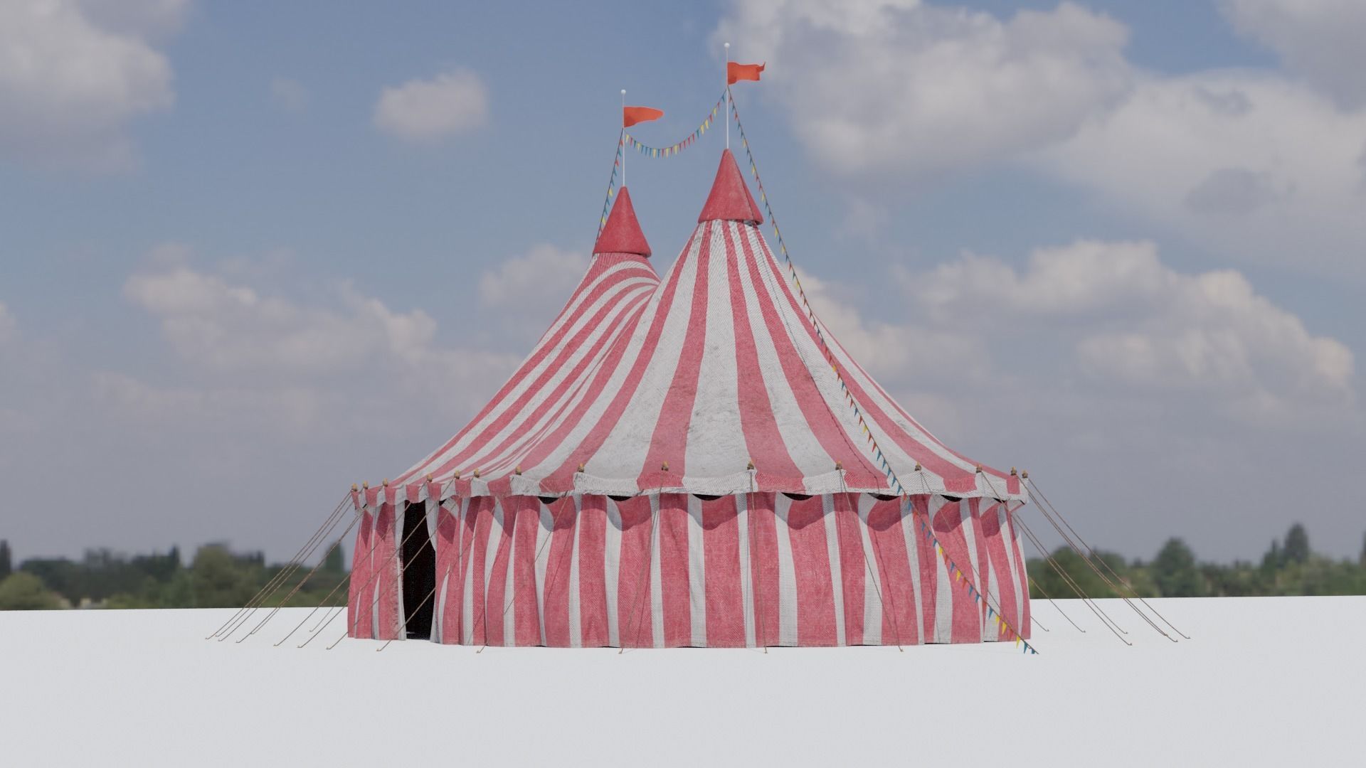 3D model Circus Tent VR / AR / low-poly | CGTrader