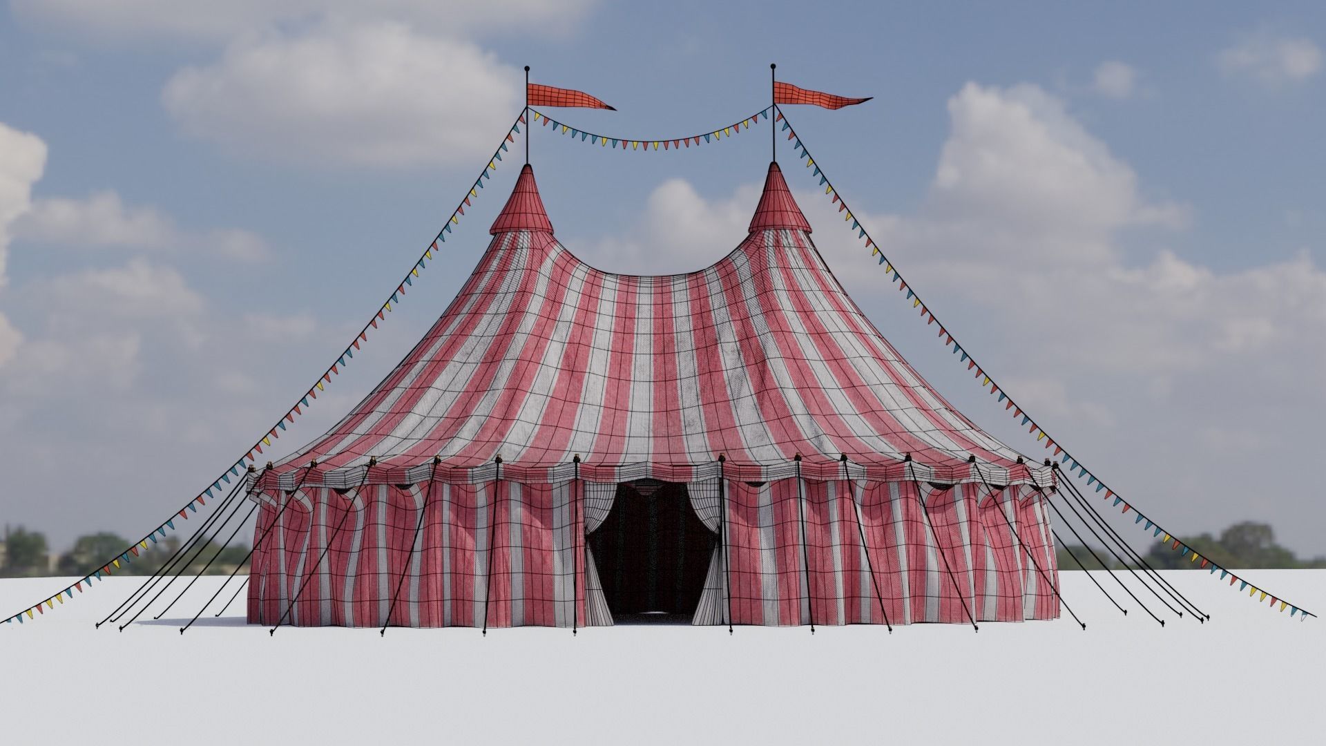 3D model Circus Tent VR / AR / low-poly | CGTrader