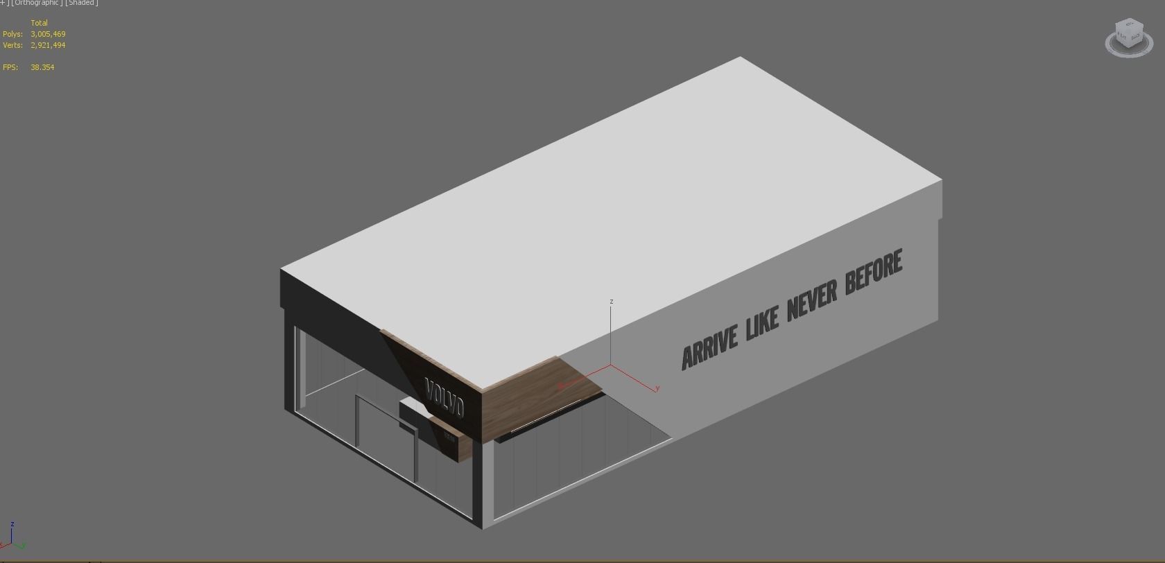 volvo pop up store 3D model | CGTrader