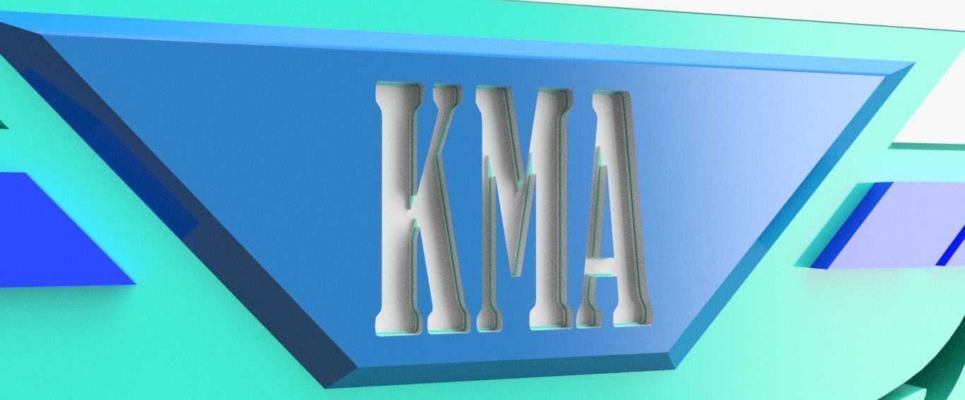 KMA emblem 01 free 3D model | CGTrader