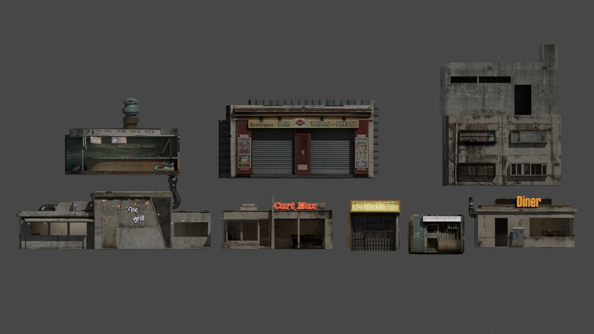 Shop Restaurant assets 3D model | CGTrader