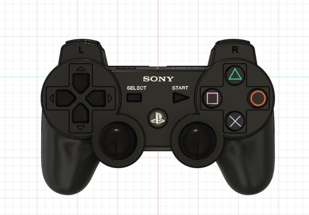 PS3 Joystick 3D model | CGTrader