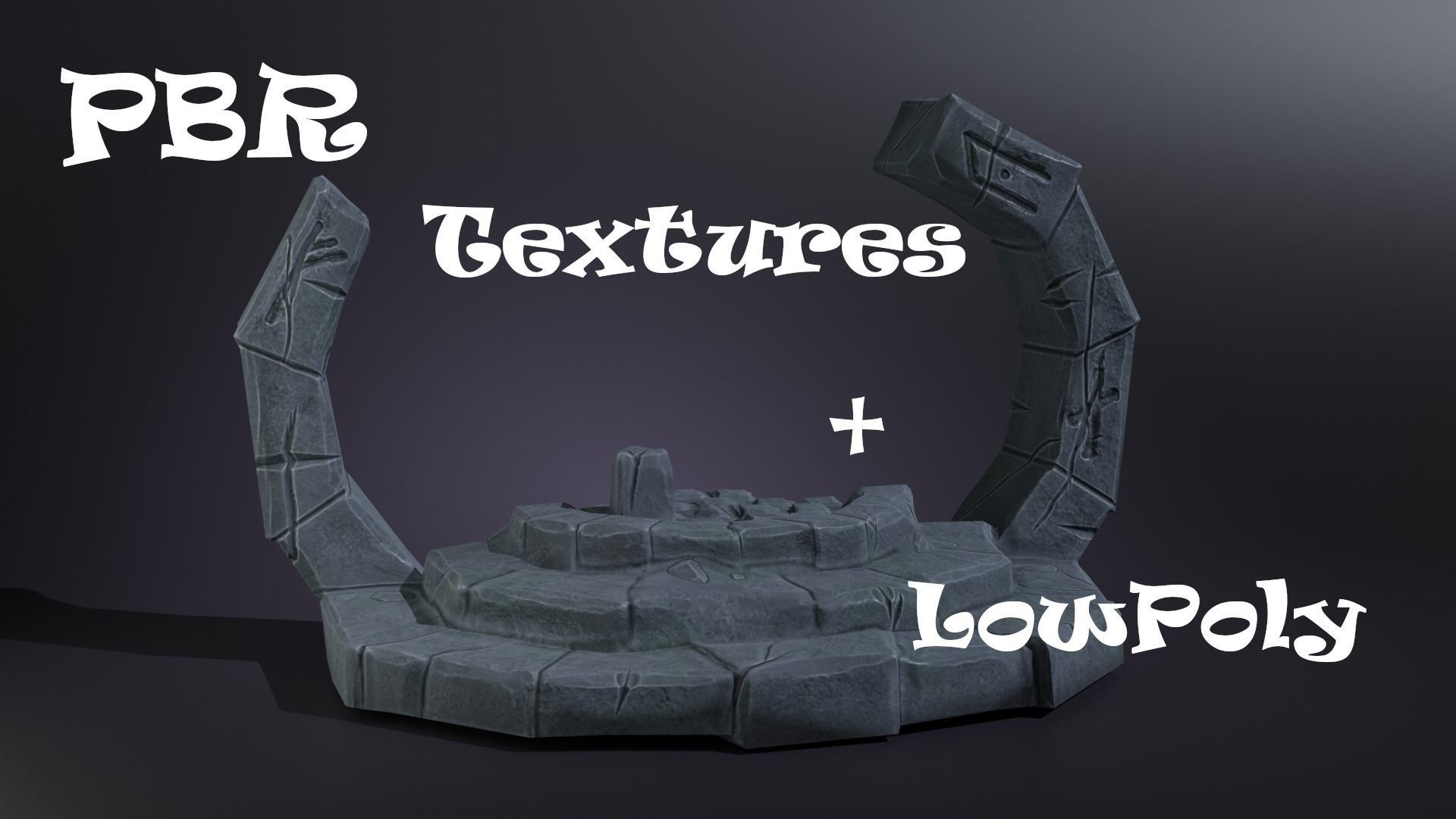 Medieval stylized ruin free VR / AR / low-poly 3D model | CGTrader