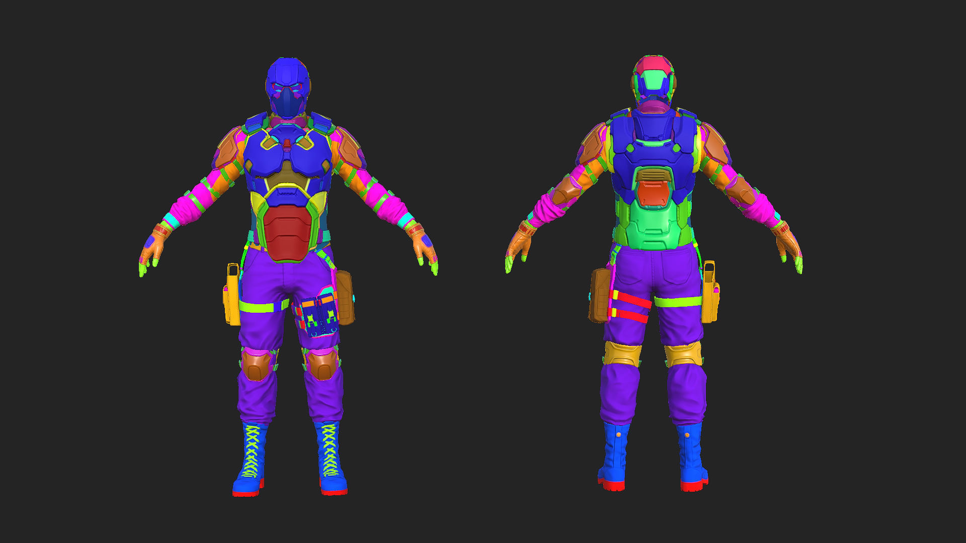 3D model Raider 02 VR / AR / low-poly rigged | CGTrader