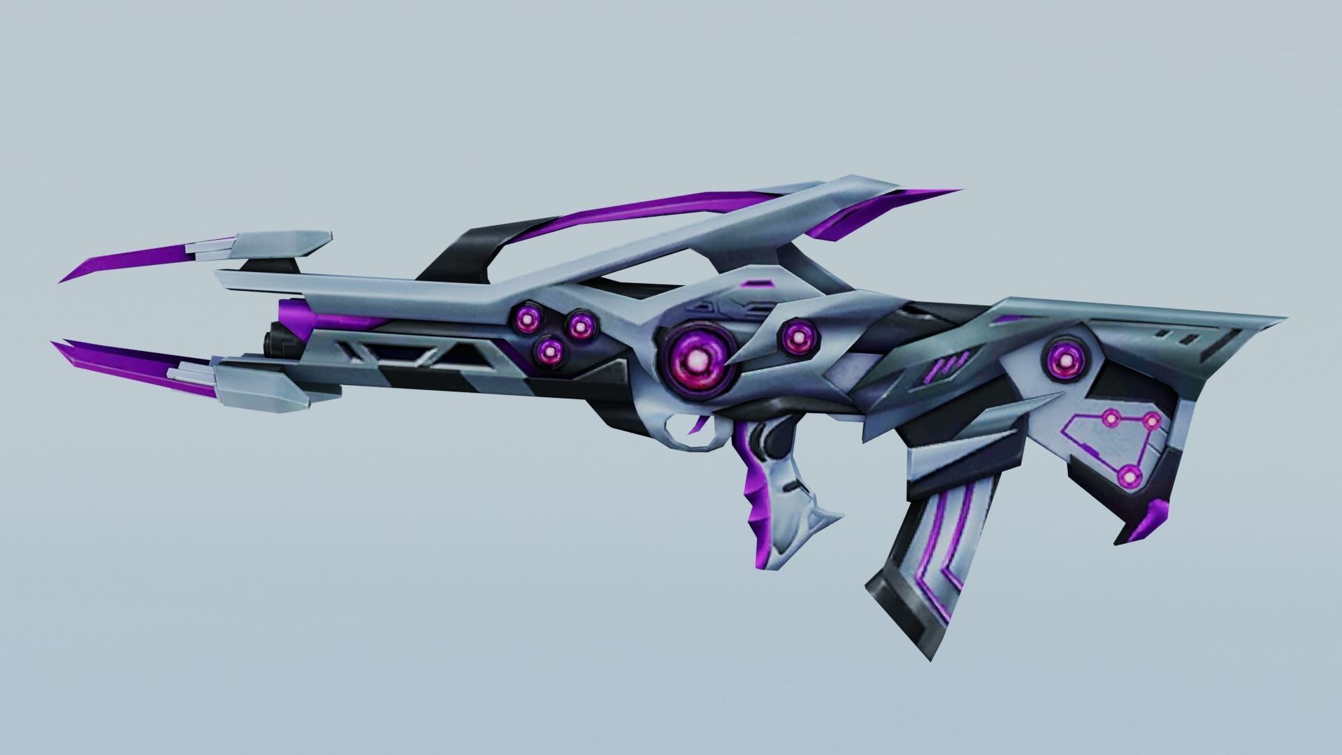 Weapon rifle Black Widow Golden Lightning Ocean Void 3D model | CGTrader