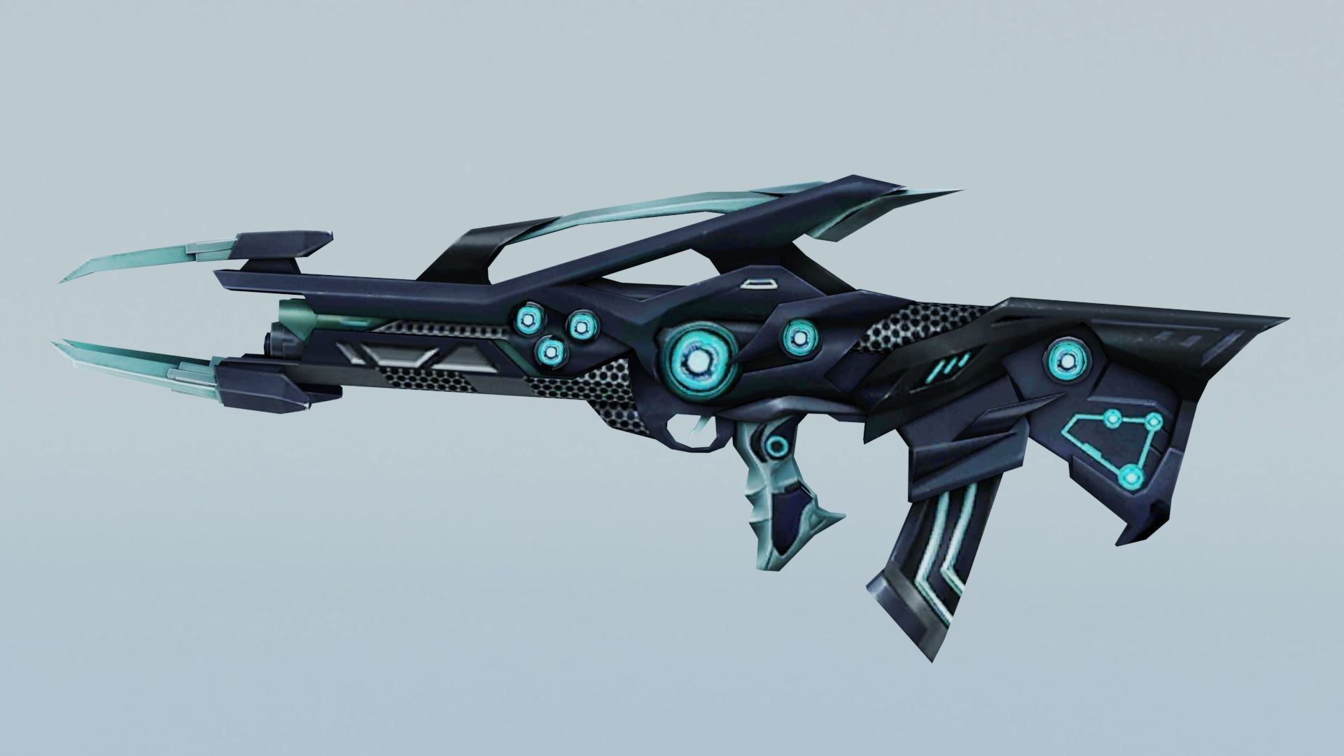 Weapon rifle Black Widow Golden Lightning Ocean Void 3D model | CGTrader