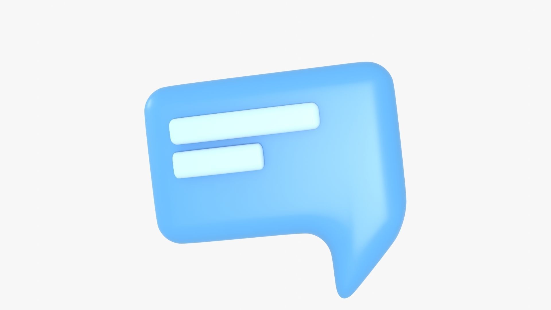 Chat Bubble 3D model | CGTrader