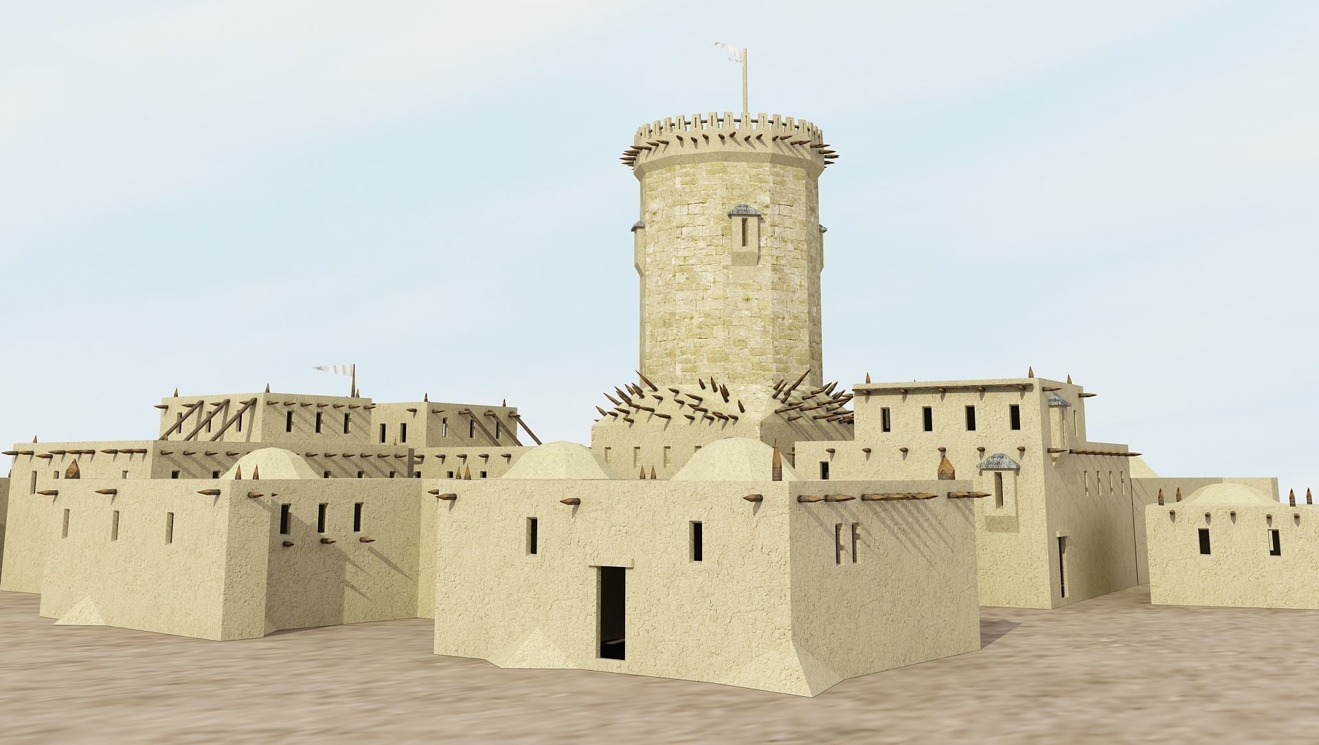 3D model ancient city war valley VR / AR / low-poly | CGTrader