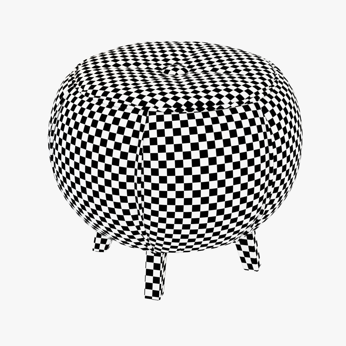 Pouf Pouf round stool 3D model | CGTrader