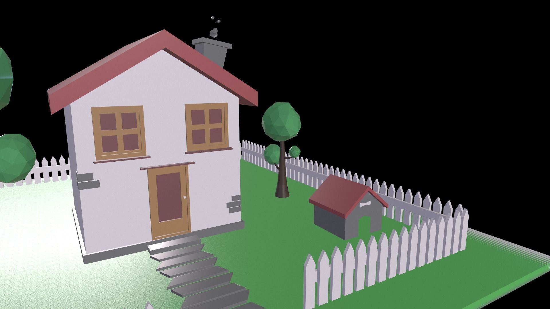3D model Sweet House VR / AR / low-poly | CGTrader
