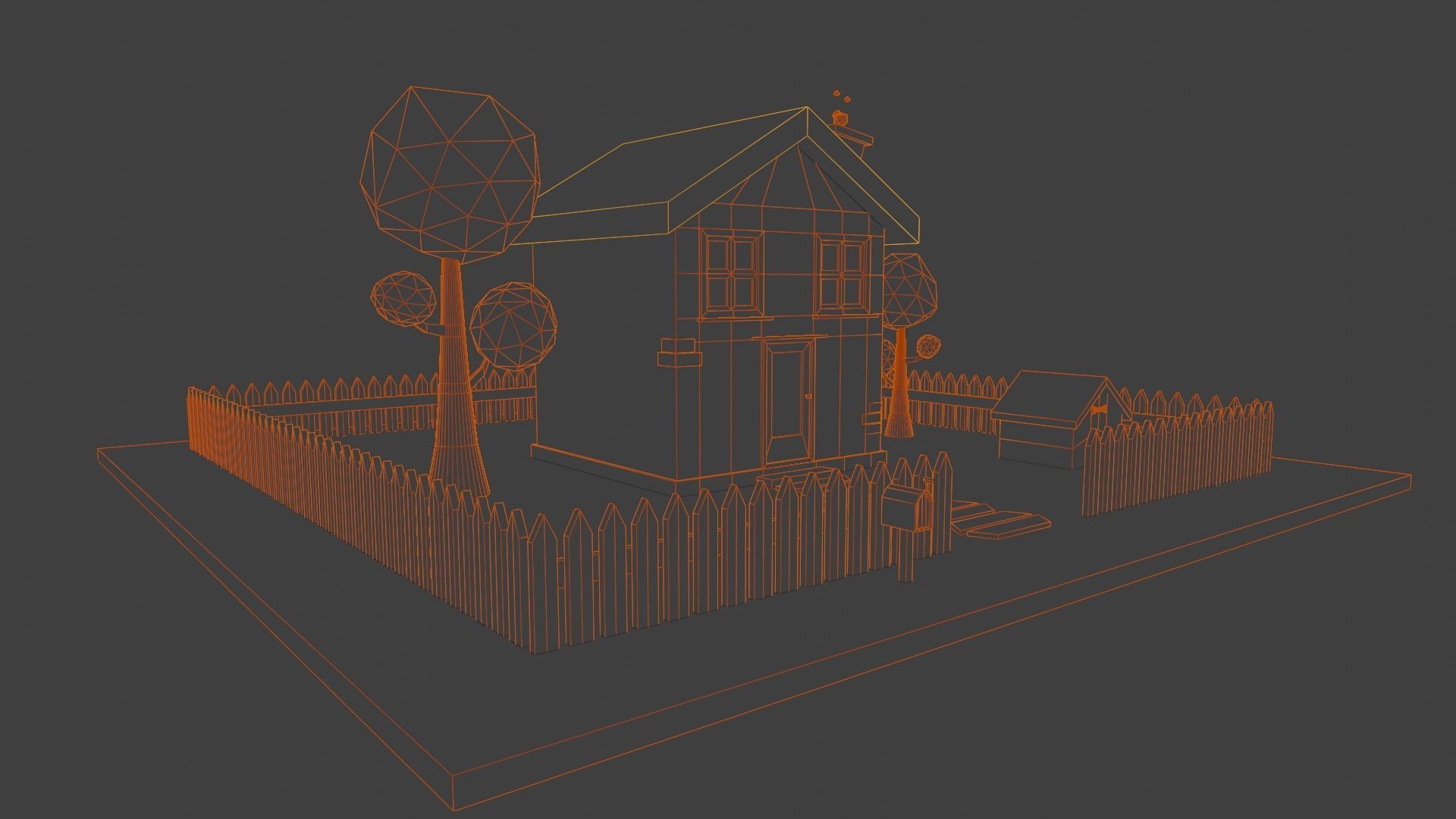 3D model Sweet House VR / AR / low-poly | CGTrader