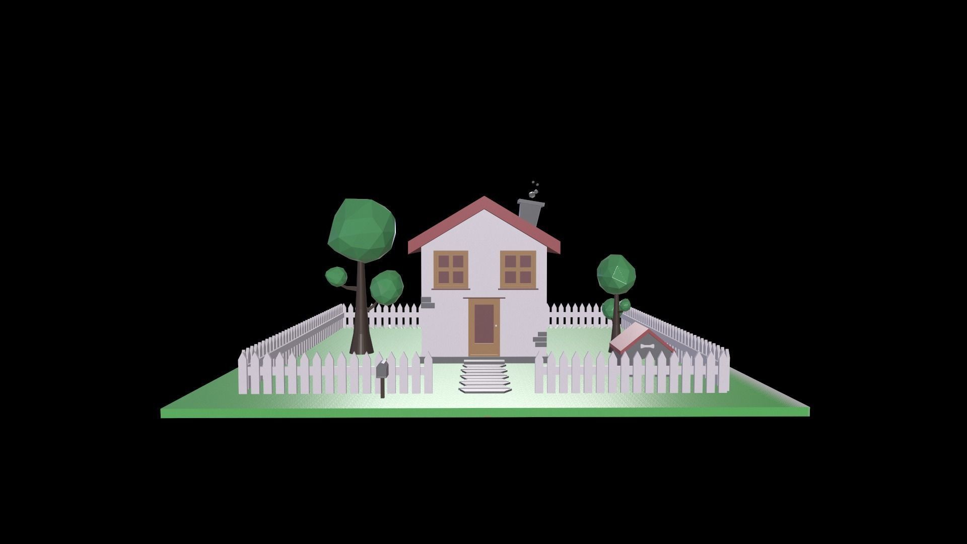 3D model Sweet House VR / AR / low-poly | CGTrader
