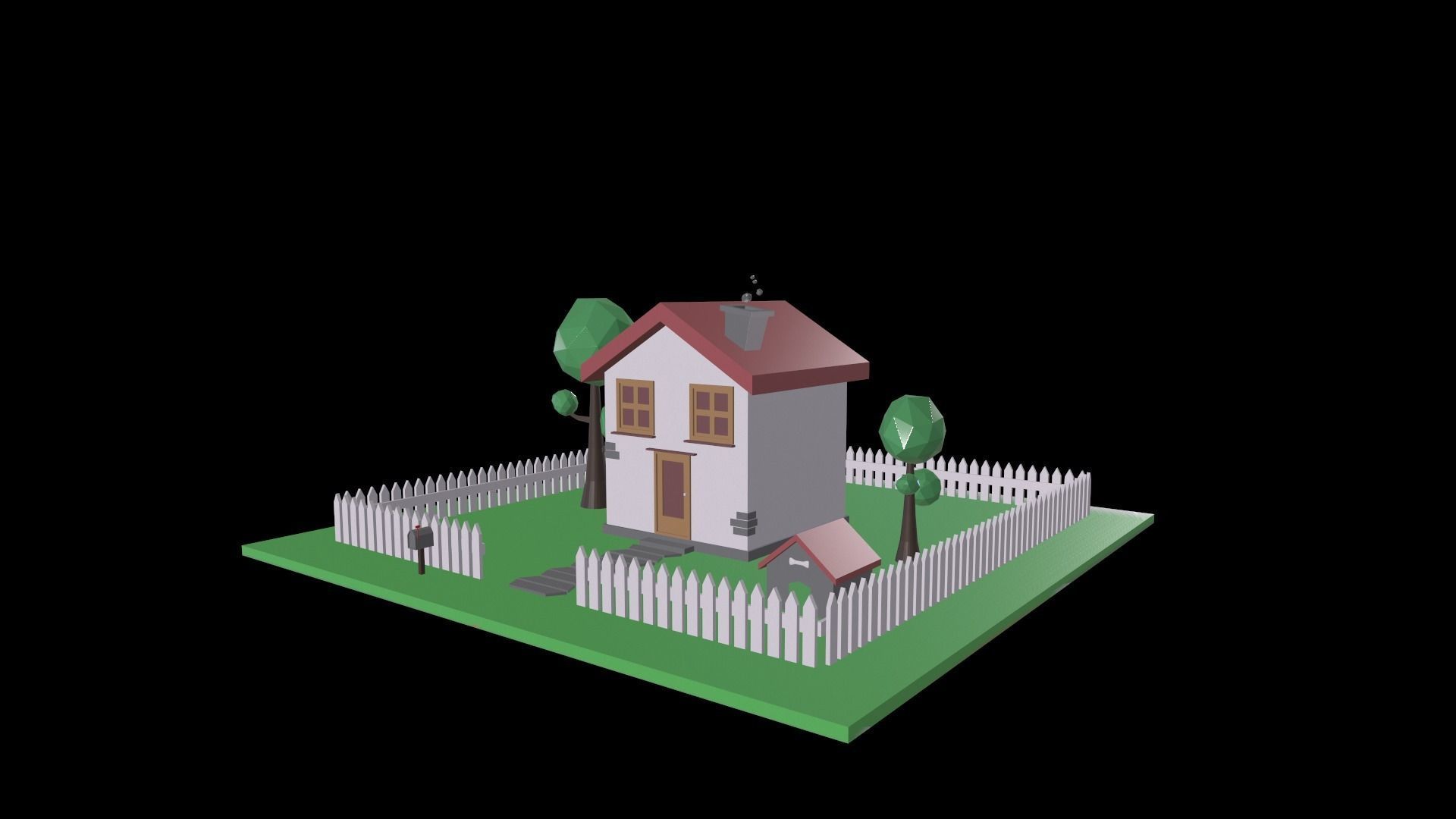 3D model Sweet House VR / AR / low-poly | CGTrader