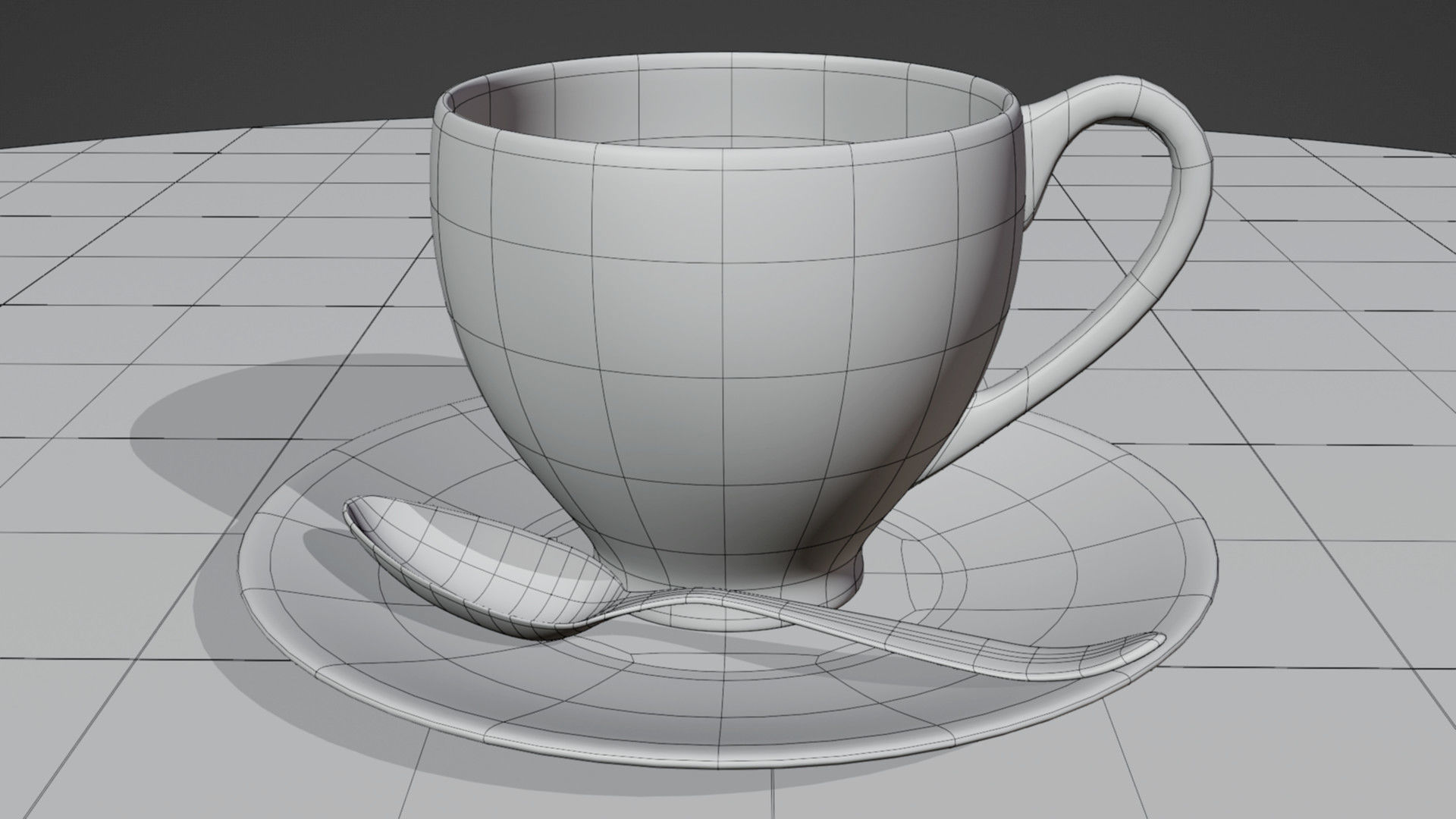 3D model Tea Cup Set - Pattern VR / AR / low-poly | CGTrader