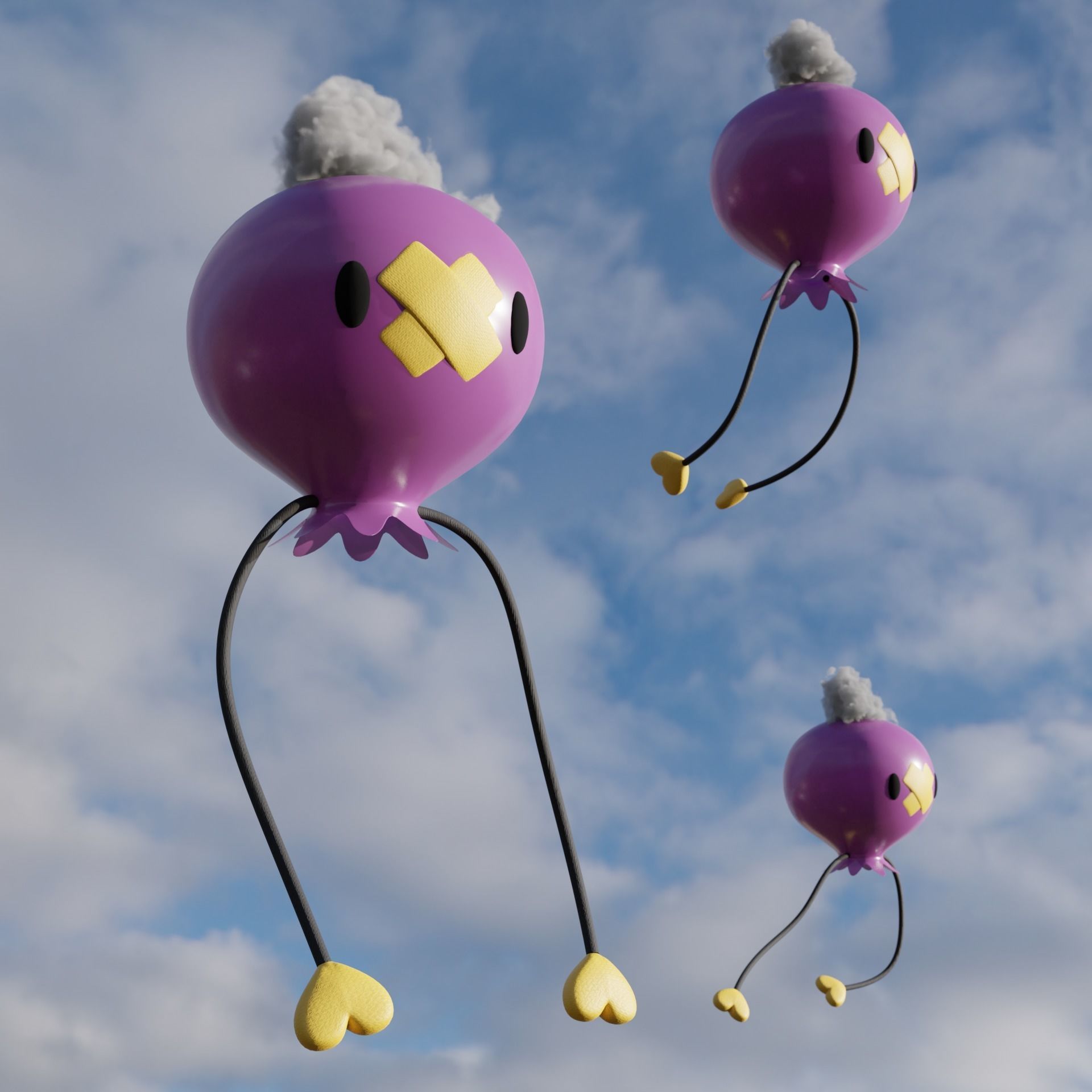 3D model Drifloon flight VR / AR / low-poly | CGTrader