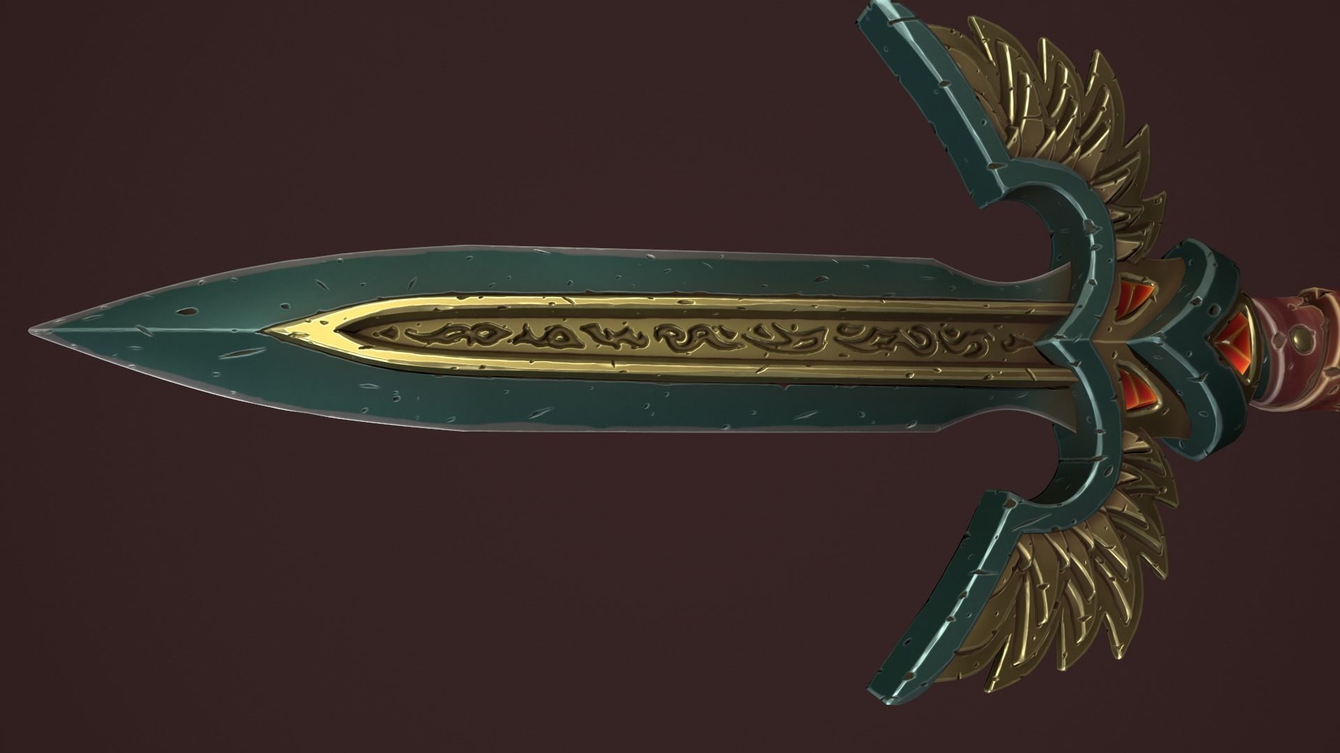 3D model Rune dagger VR / AR / low-poly | CGTrader