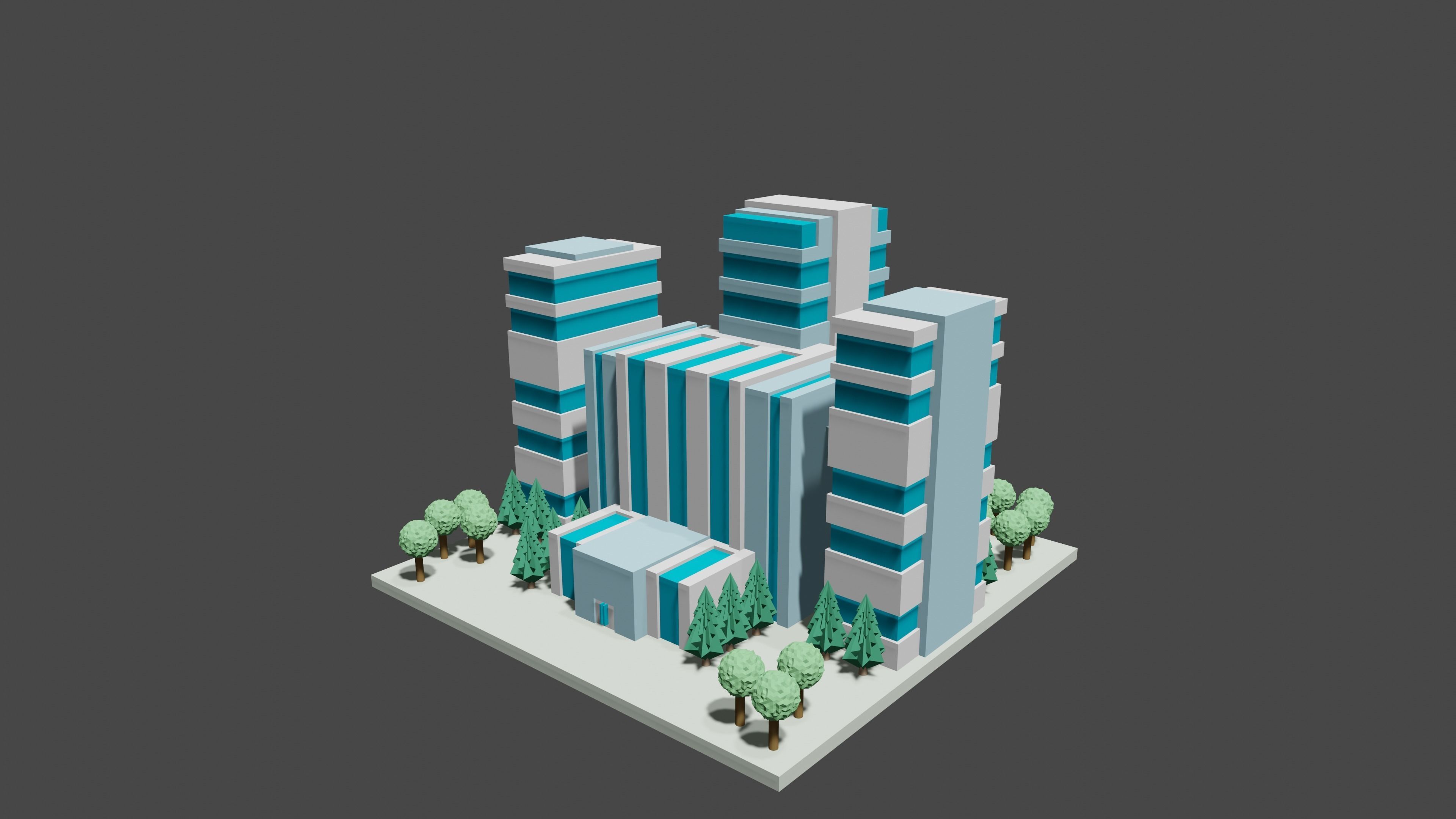 Residential building 9 WOU Kit 3D model | CGTrader