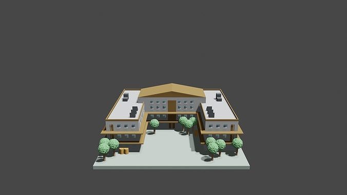 Residential building 15 WOU Kit 3D model | CGTrader