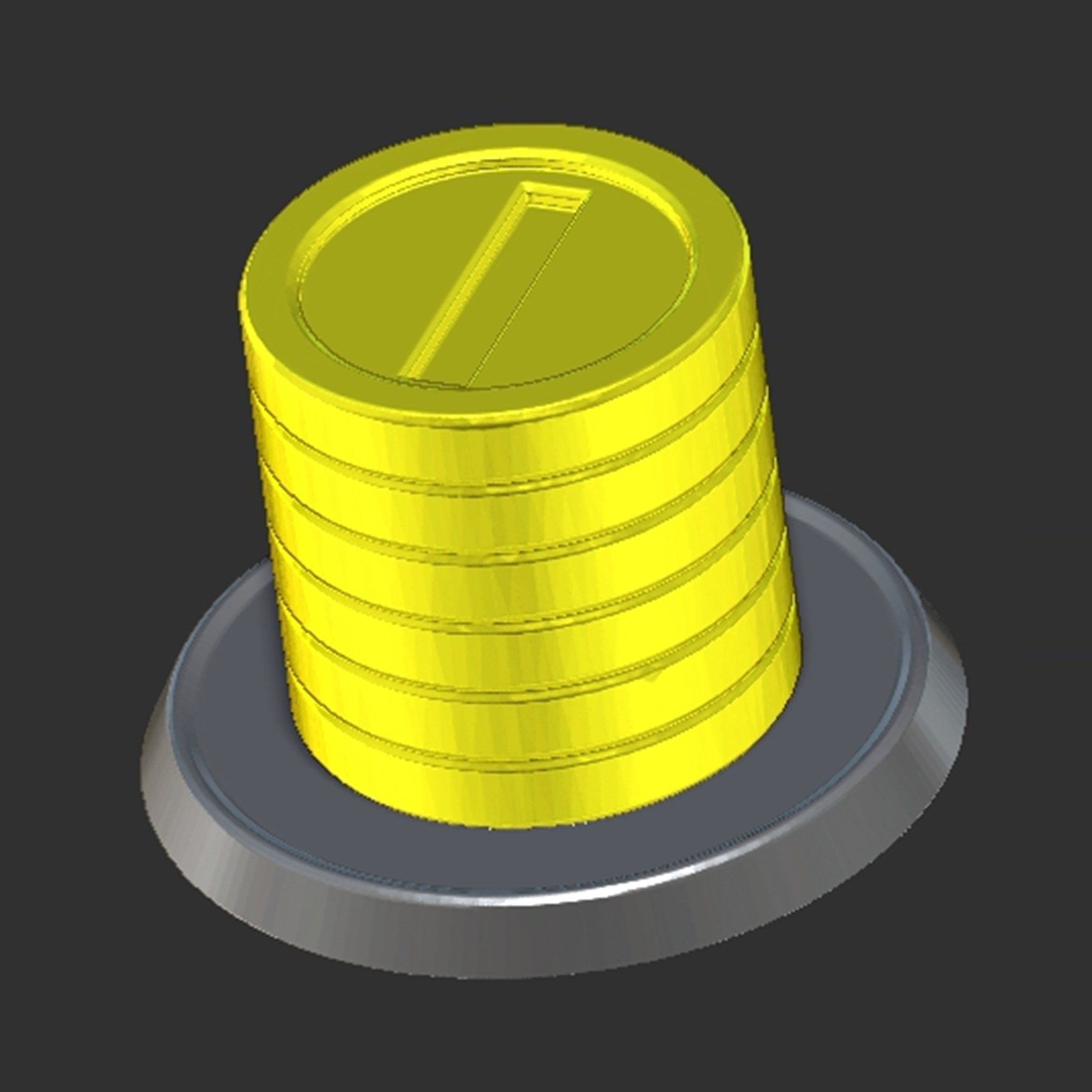 Stacked Mario Coins Based 3D model 3D printable | CGTrader