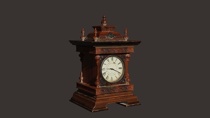 Old clock antique 3D model | CGTrader