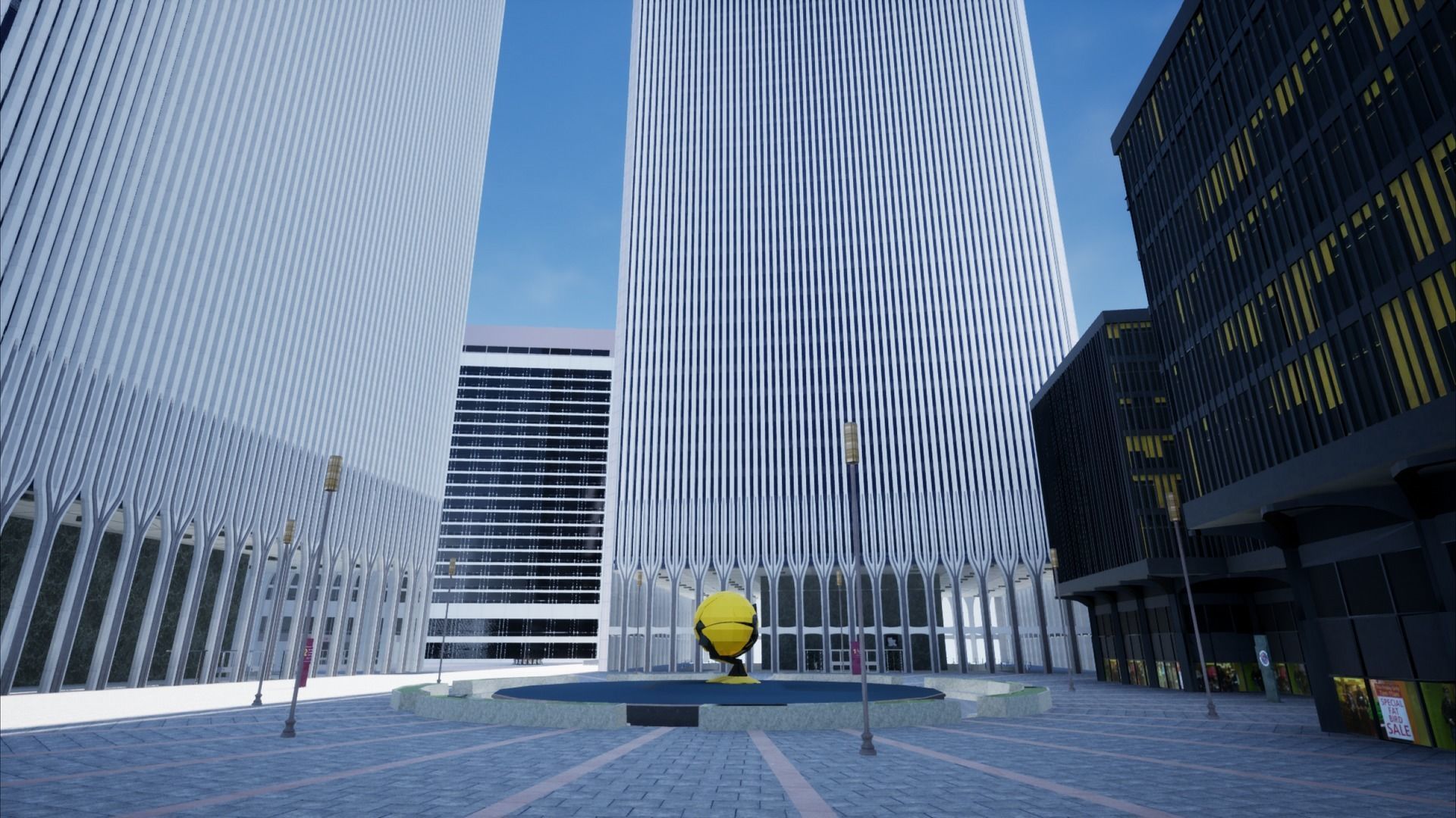 World Trade Center - WTC Twin Tower Complex Environment 3D model | CGTrader