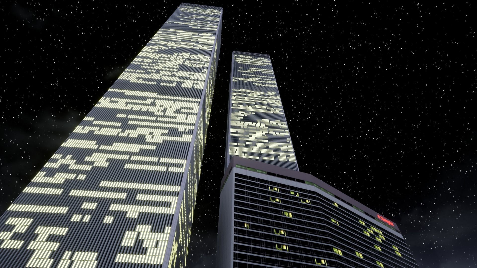 World Trade Center - WTC Twin Tower Complex Environment 3D model | CGTrader