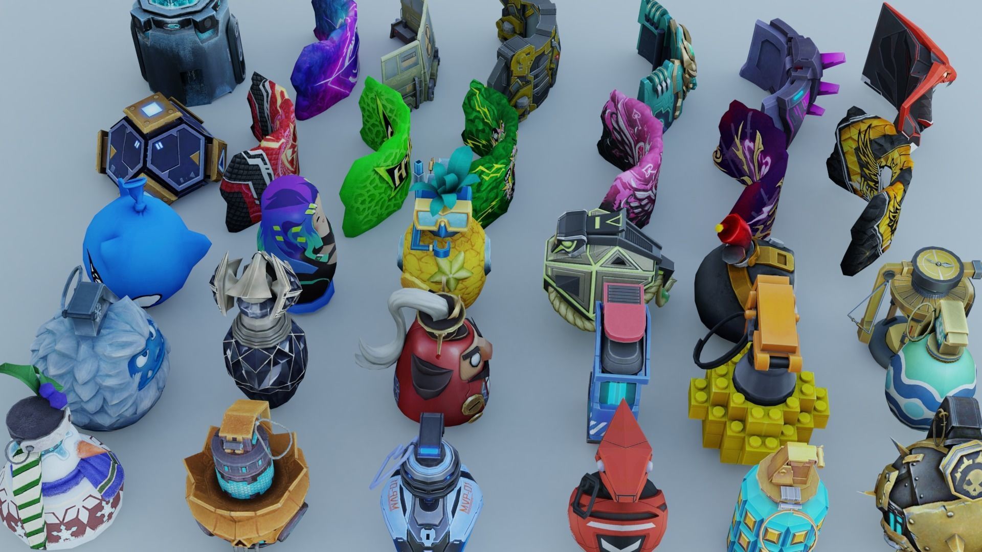 Weapon Grenade Gloo Wall Rifle bomb 3D model | CGTrader