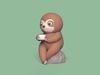 Sloth Tea 3D model 3D printable | CGTrader