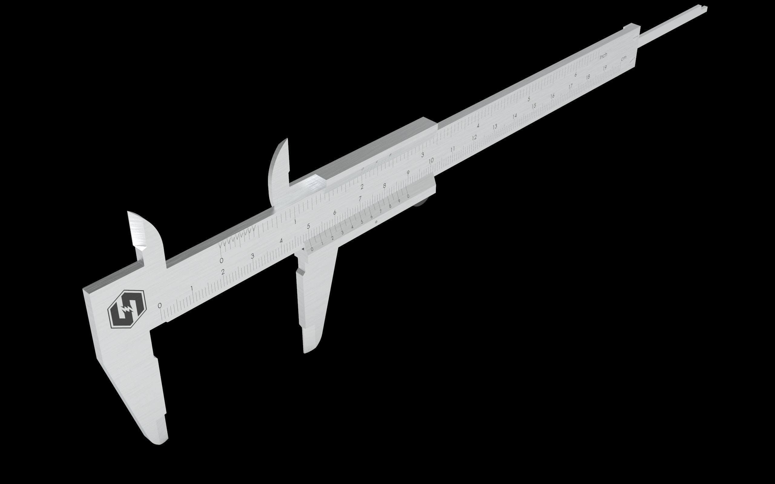 Vernier caliper 3D model | CGTrader