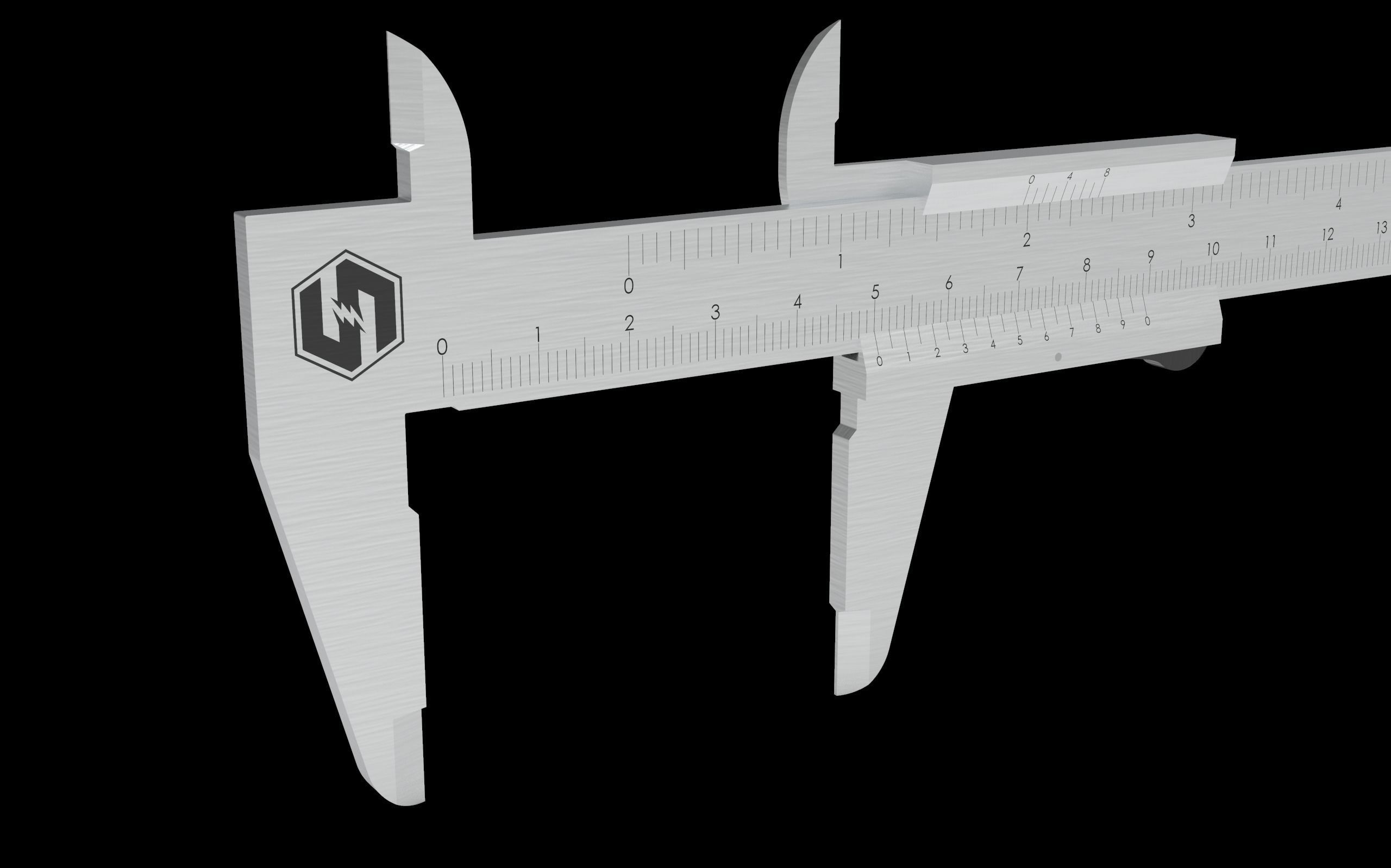Vernier caliper 3D model | CGTrader