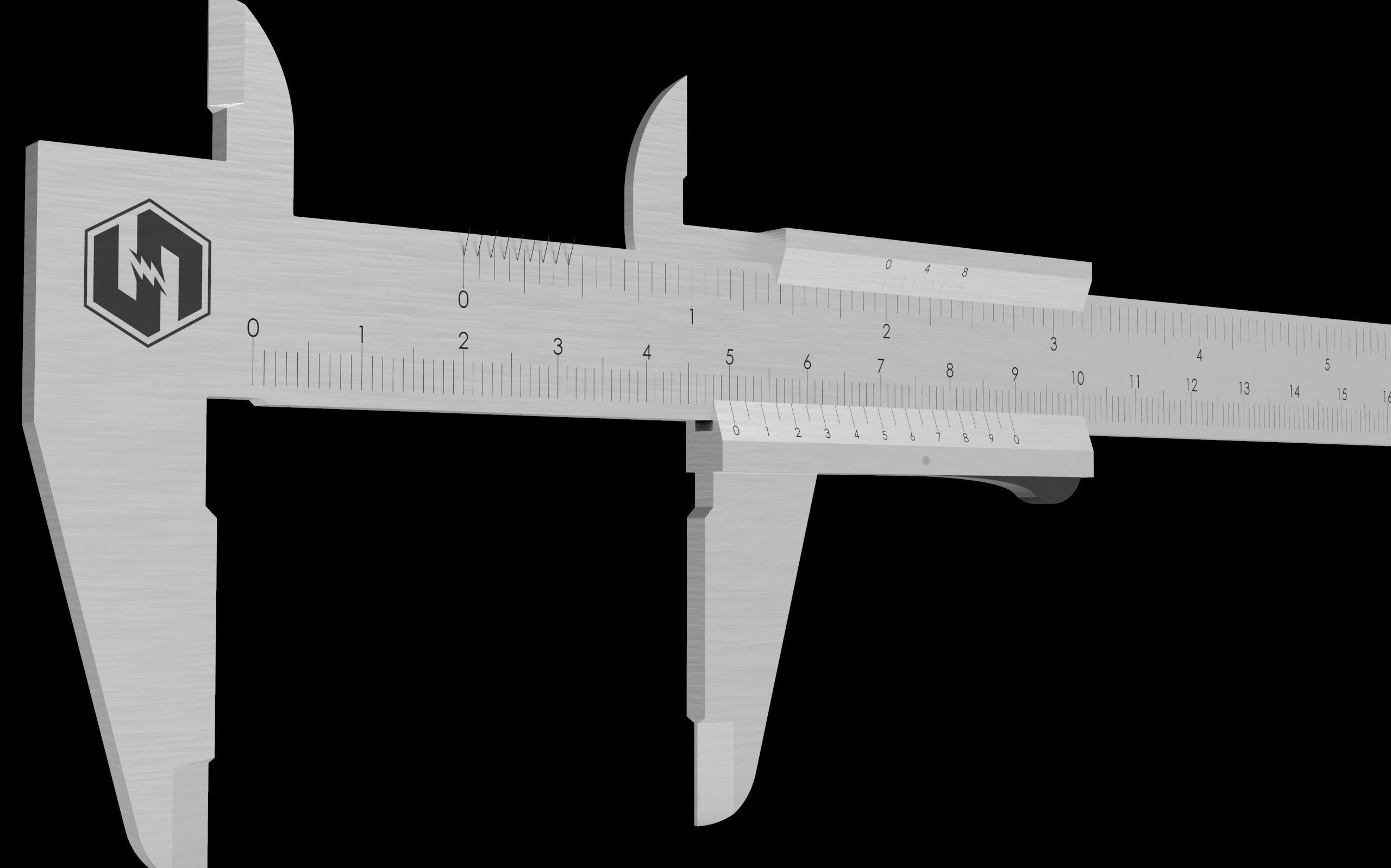 Vernier caliper 3D model | CGTrader