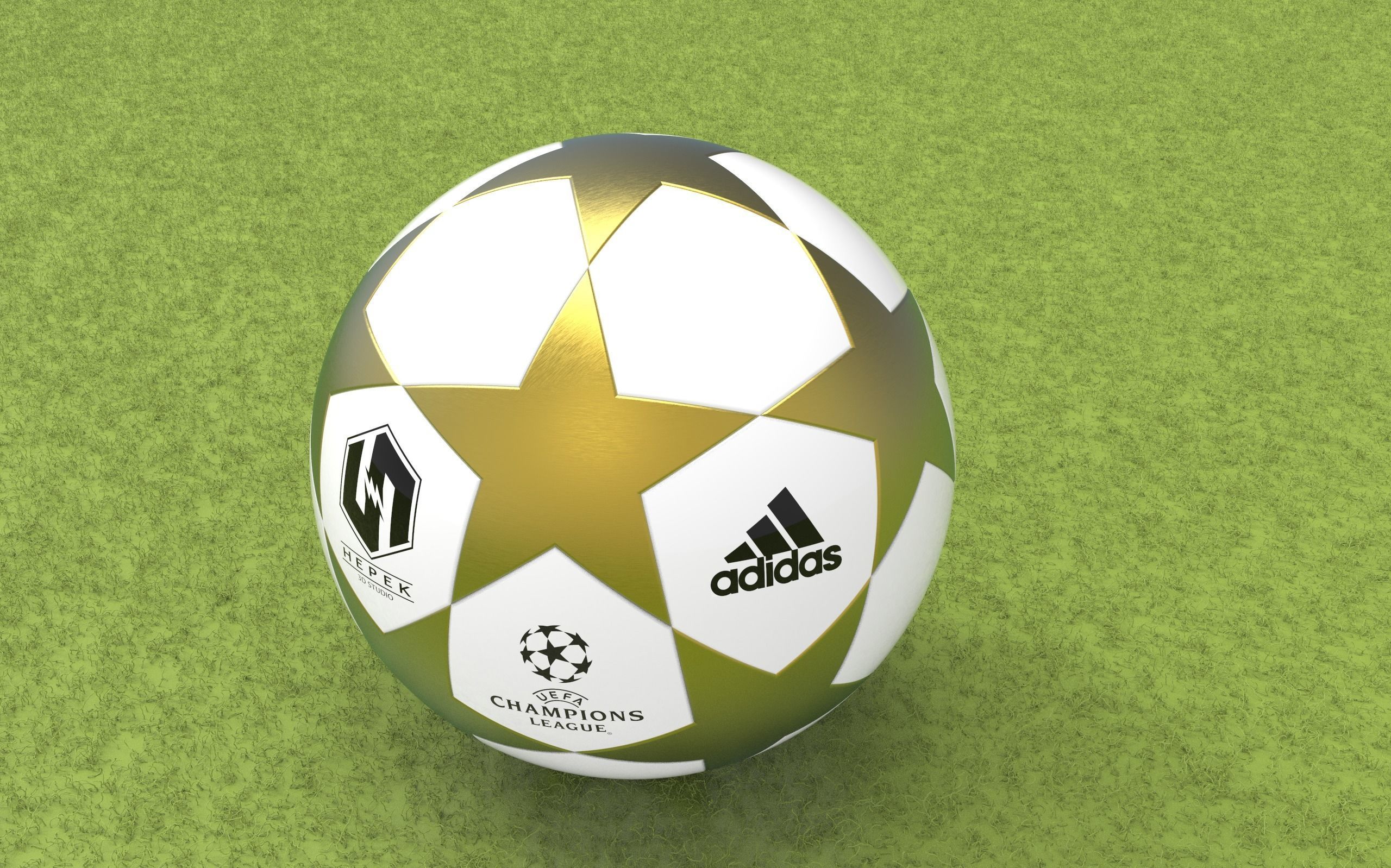 UEFA Champions league ball 3D model | CGTrader