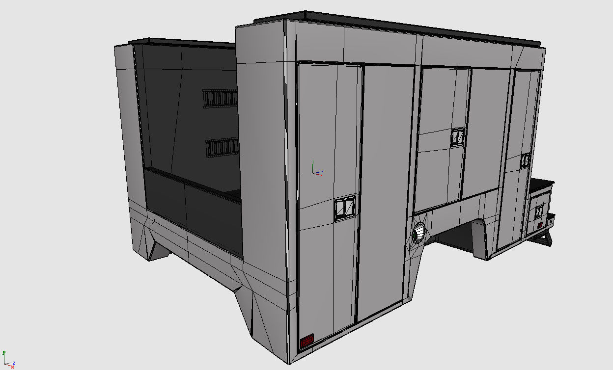 3D model FLATBED Douglass Truck Bodie for Truck VR / AR / low-poly | CGTrader