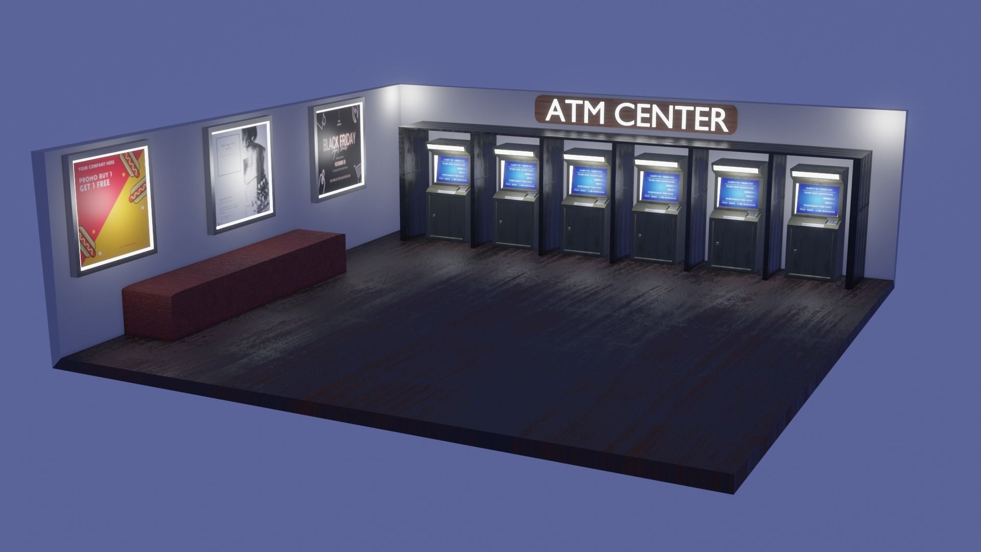 ATM CENTER 3D MODEL 3D model | CGTrader