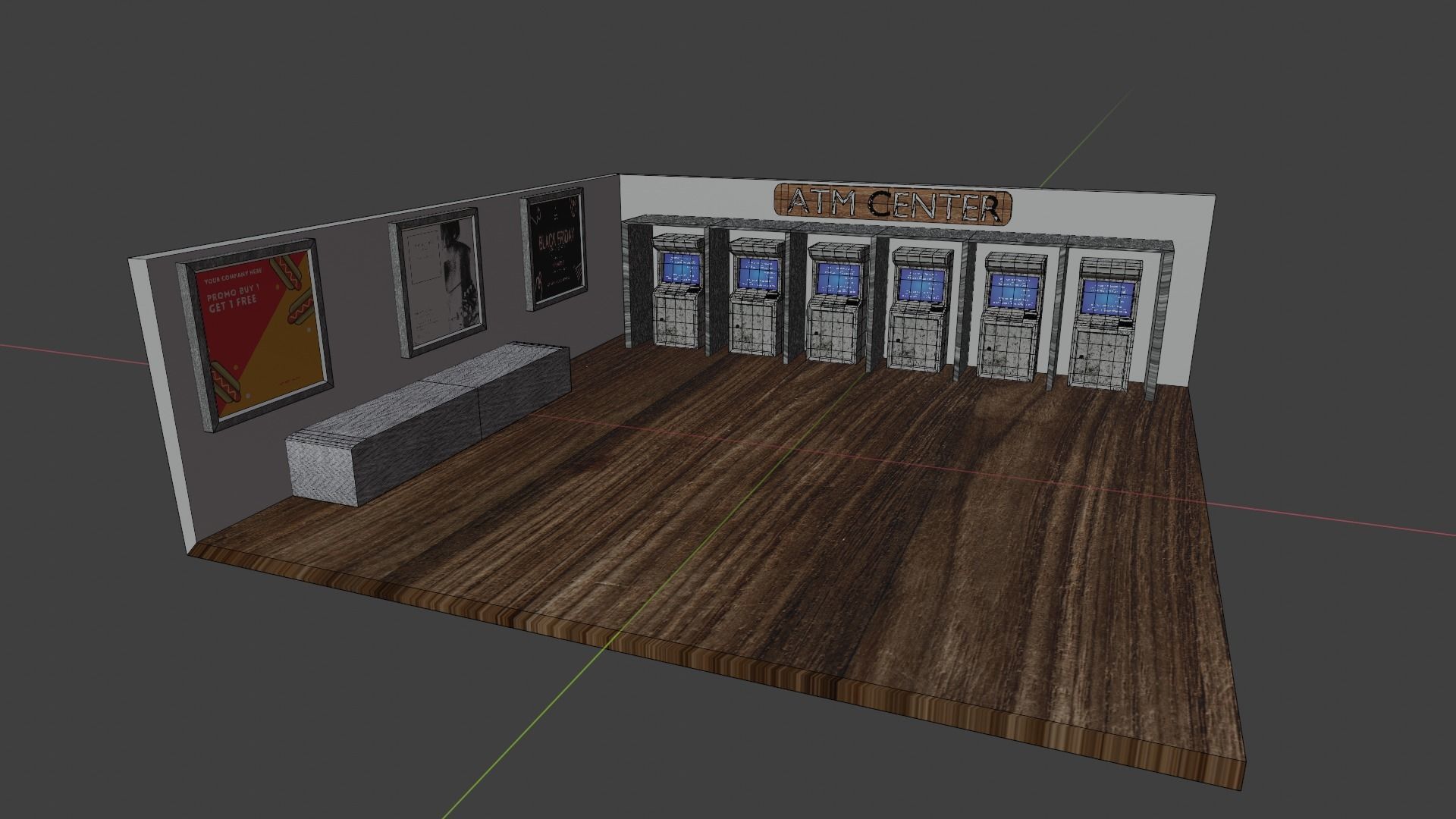 ATM CENTER 3D MODEL 3D model | CGTrader